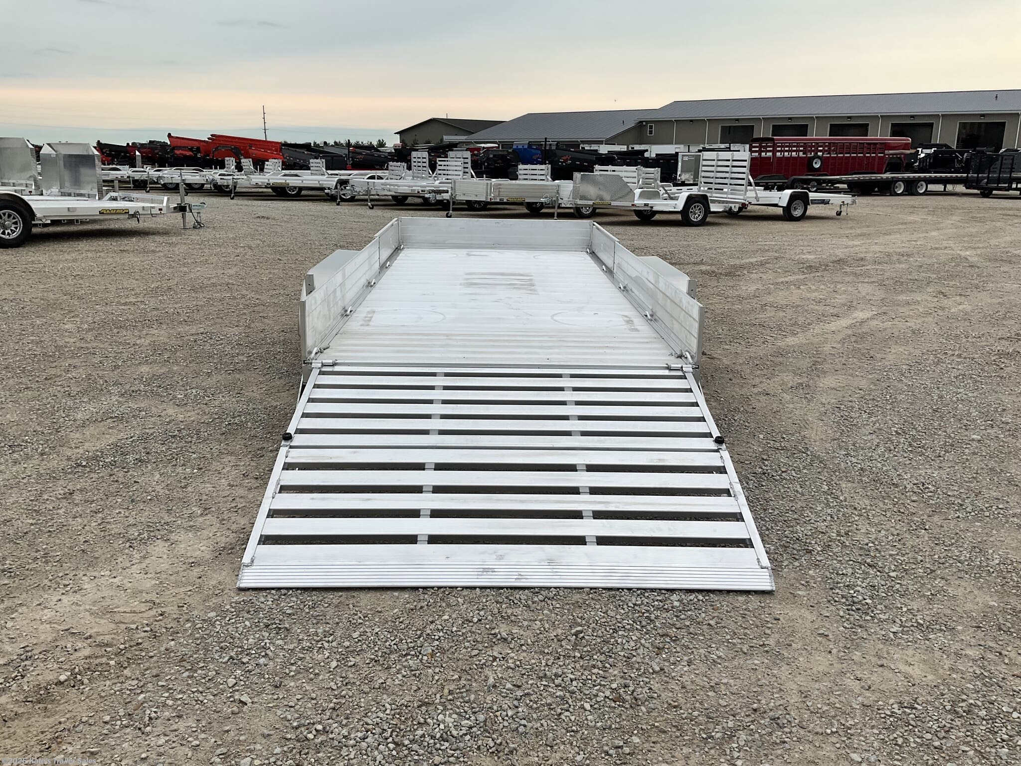 2026 Aluma 8116TASR Aluminum Utility Trailer w/ Side Load Ramps
