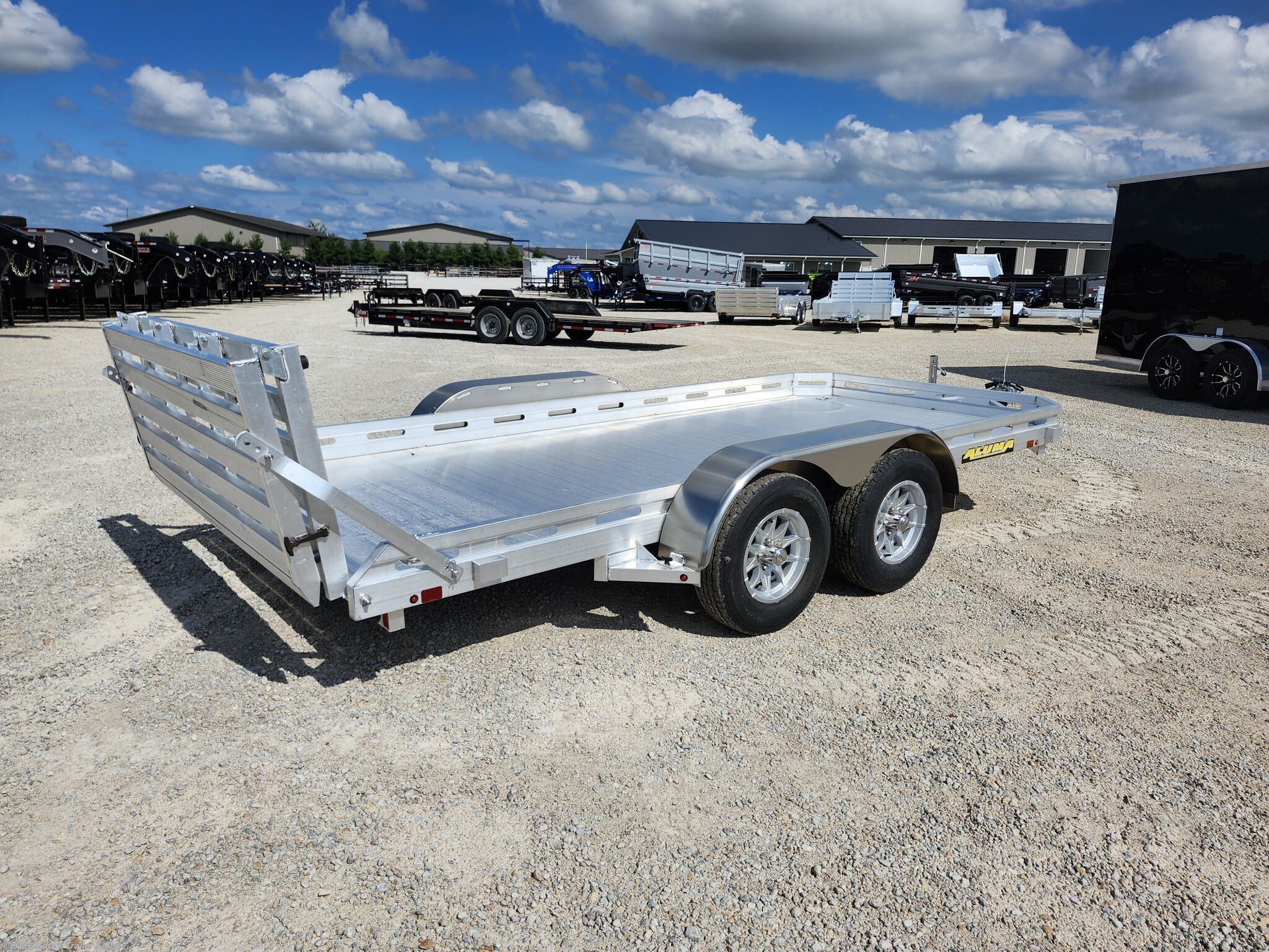 6x14 Utility Trailer for sale | New Aluma 7814TA-BT 14' Tandem Axle ...