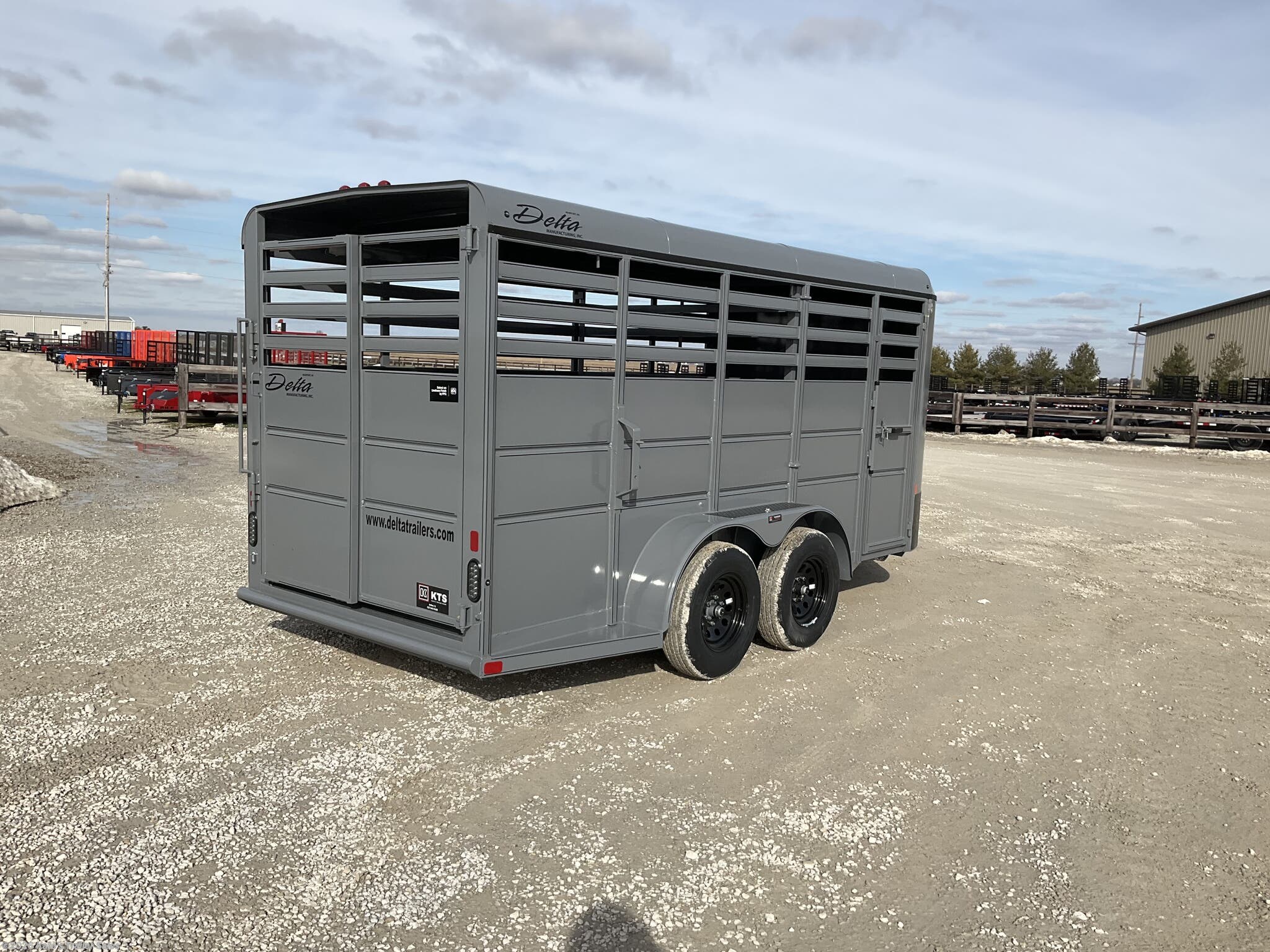 6x16 Cattle/Livestock Trailer for sale | New Delta 500 ES 16FT ...