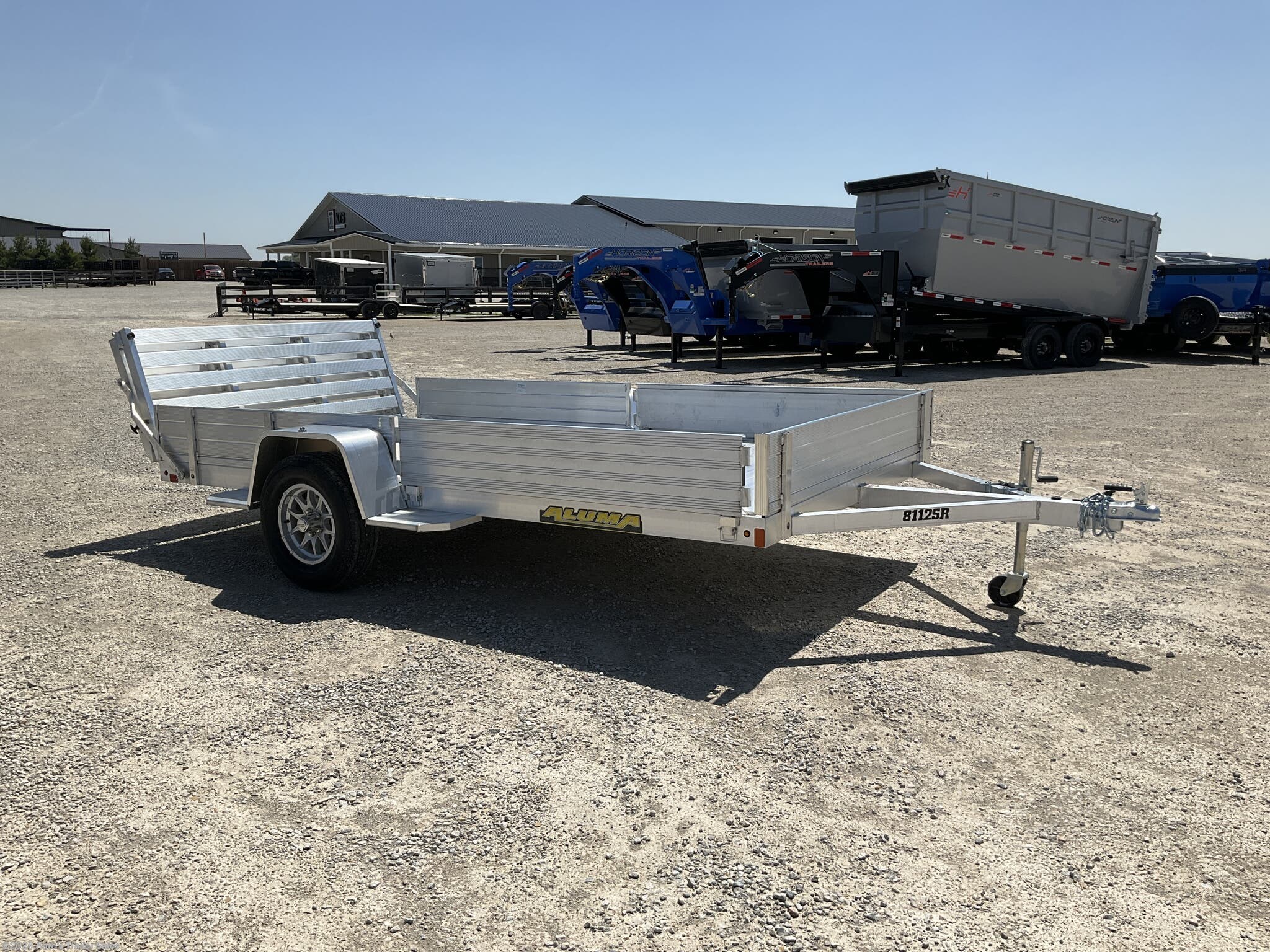 2026 Aluma 8112S-R-BT-SR 12' Aluminum Utility UTV Trailer