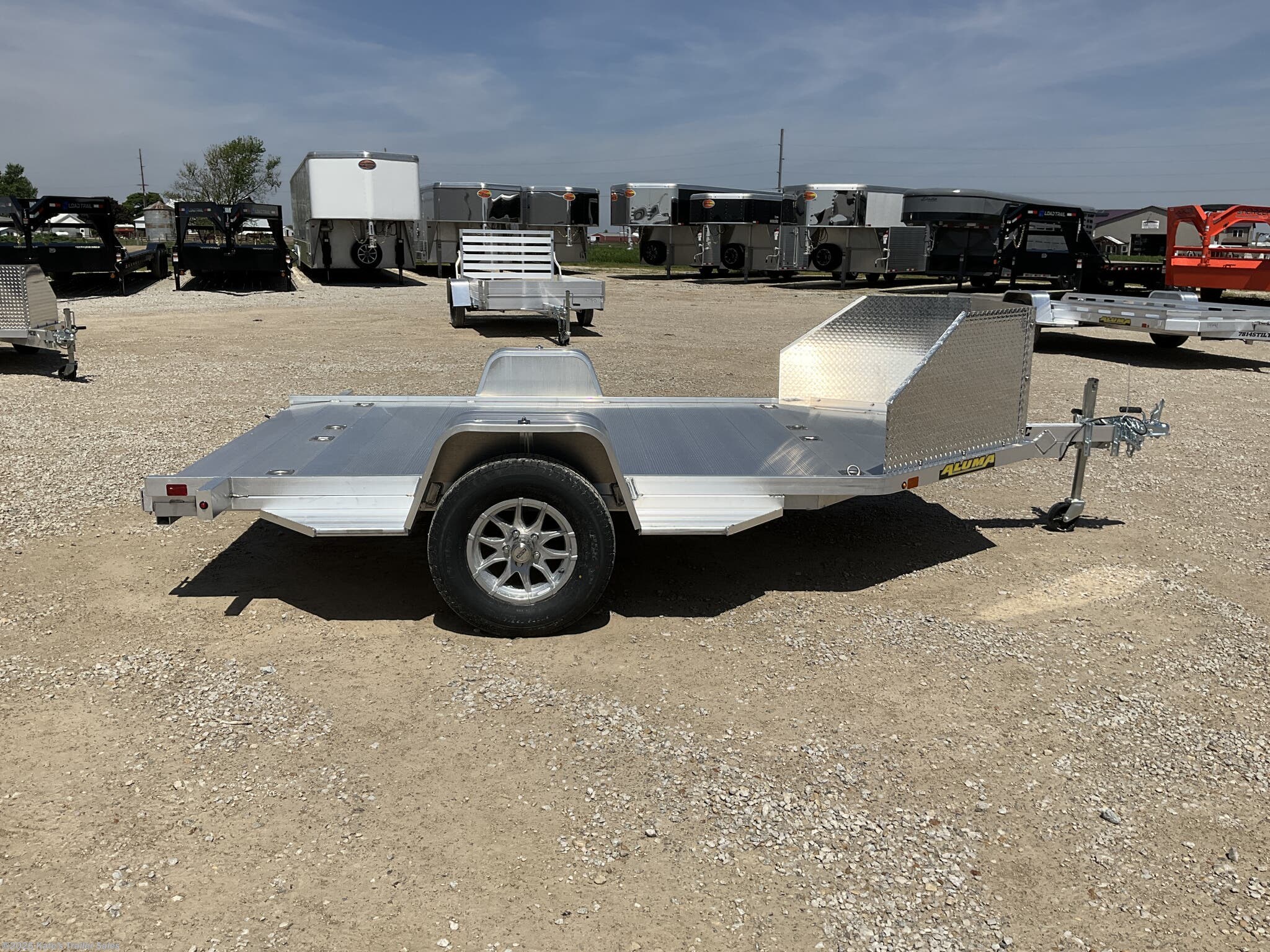6x11 Motorcycle Trailer for sale | New Aluma MC210 (2) Motorcycle ...