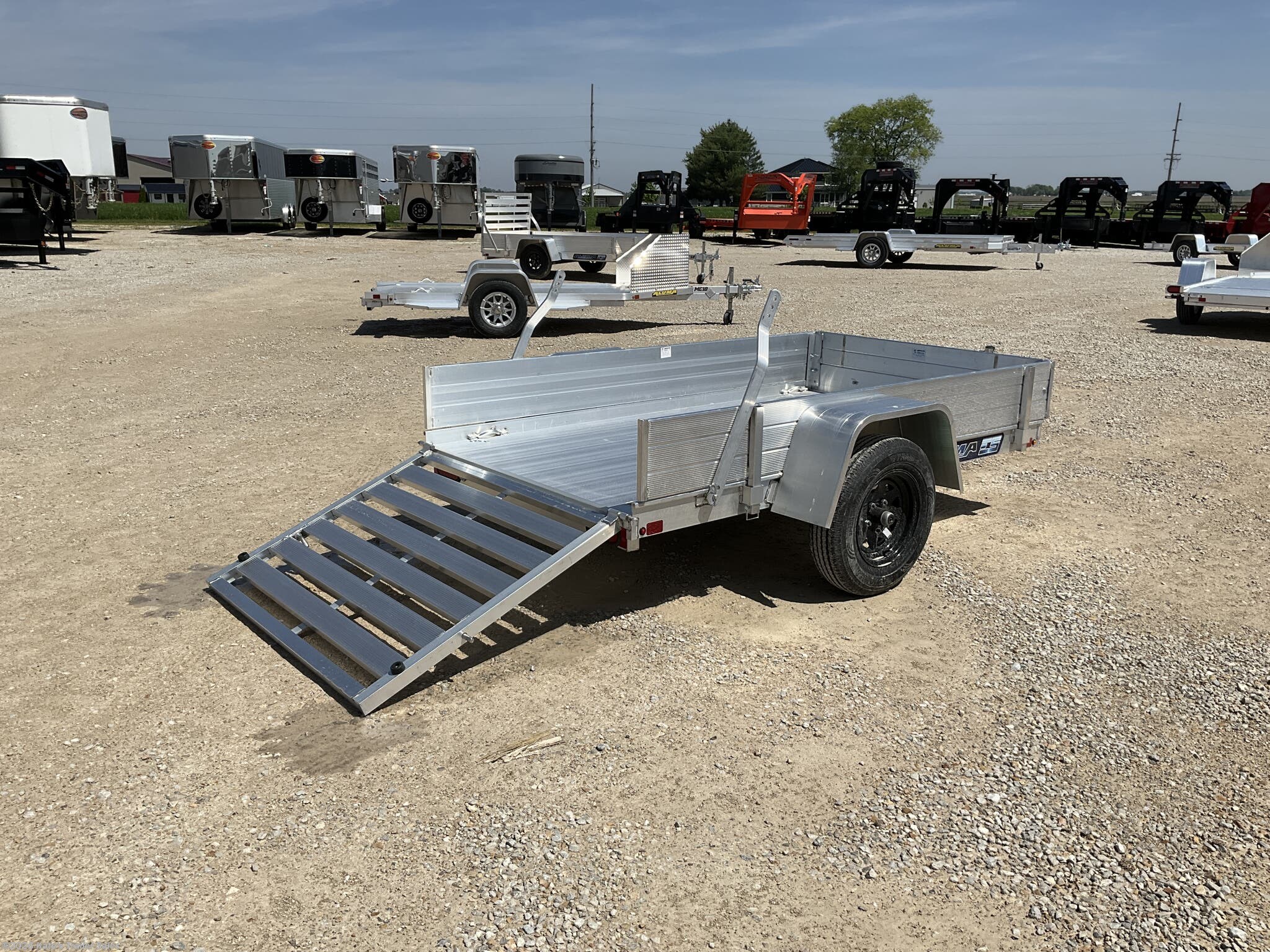 2026 Aluma 548 8' Single Axle Aluminum Utility Trailer