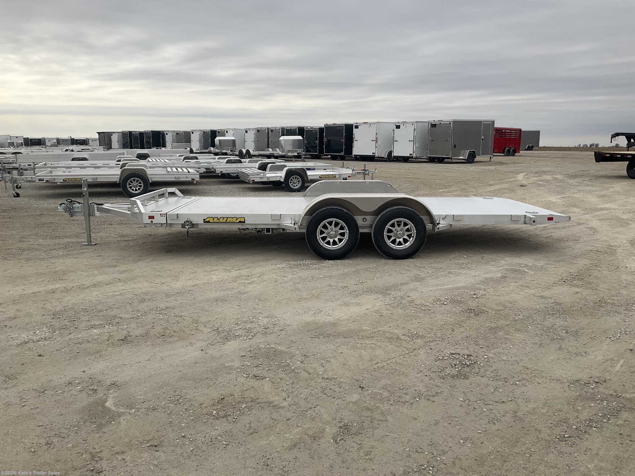 6x16 Tilt Deck Trailer for sale | New Aluma 8216 Tilt 16' Aluminum ...