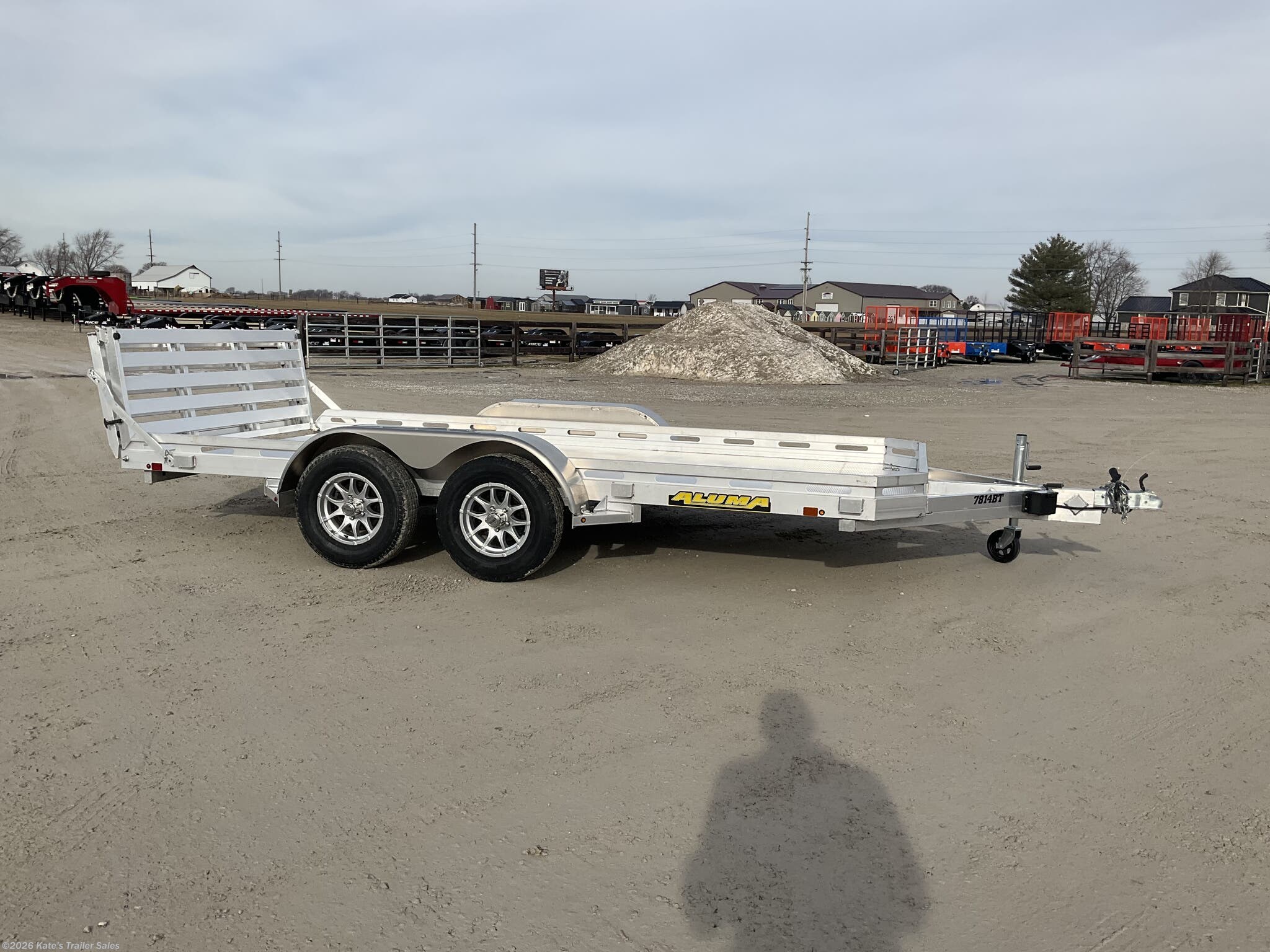 6x14 Utility Trailer for sale | New Aluma 7814TA-BT 14' Tandem Axle ...