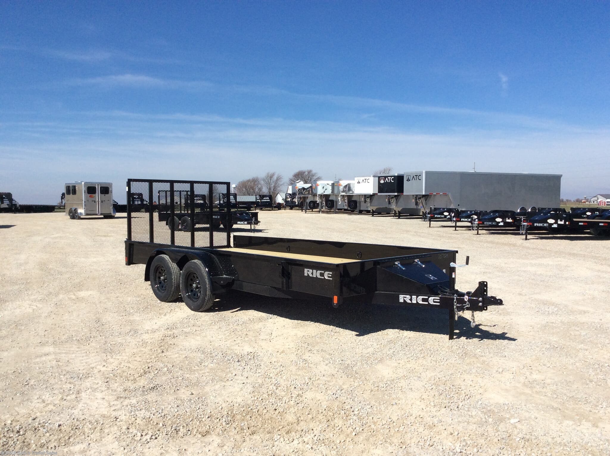 6x16 Utility Trailer for sale | New Rice Trailers Tandem Stealth 82X16 ...