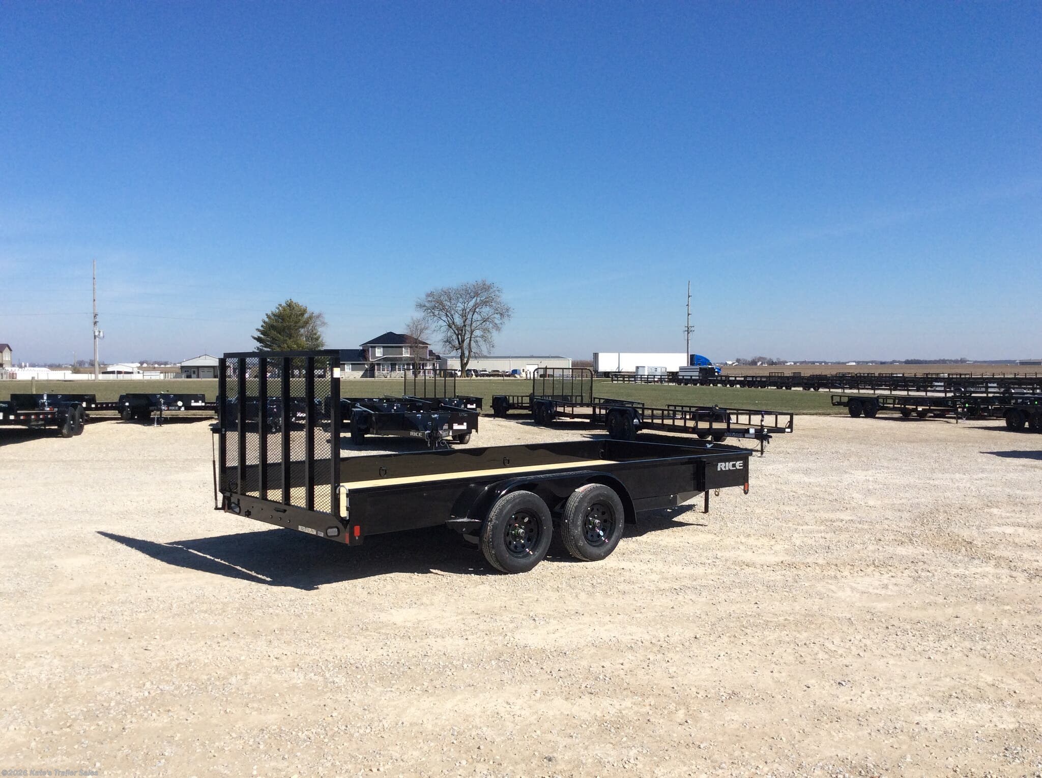 6x16 Utility Trailer for sale | New Rice Trailers Tandem Stealth 82X16 ...