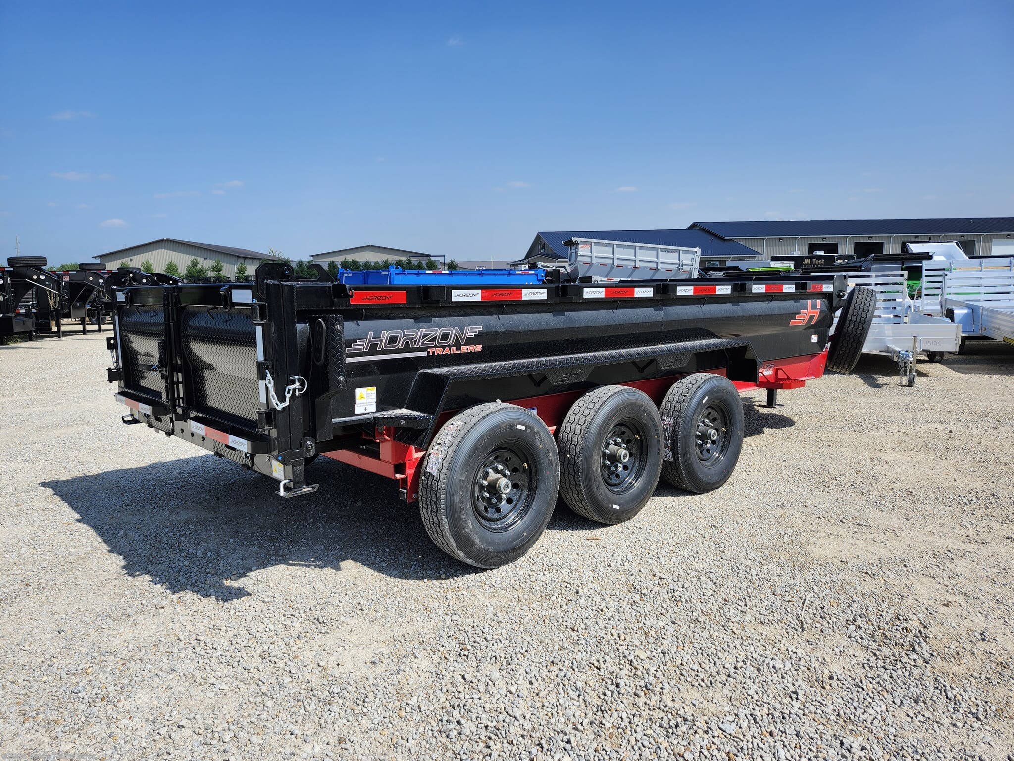 6x16 Dump Trailer for sale | New Horizon 83x16 21K GVWR DUMP TRAILER ...