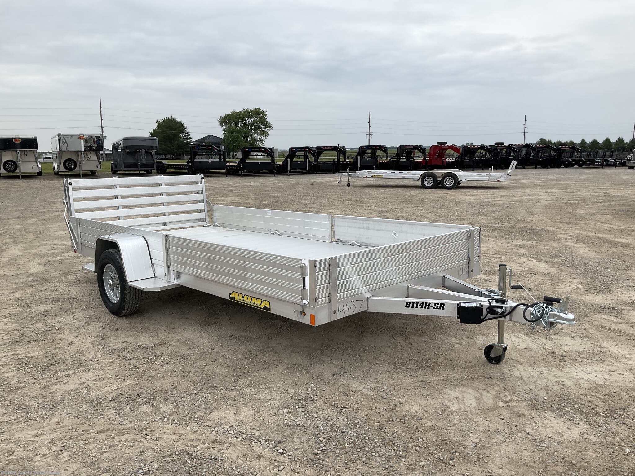 6x14 Utility Trailer for sale | New Aluma 8114H-S-EL-R-BT-SR 14' Single ...