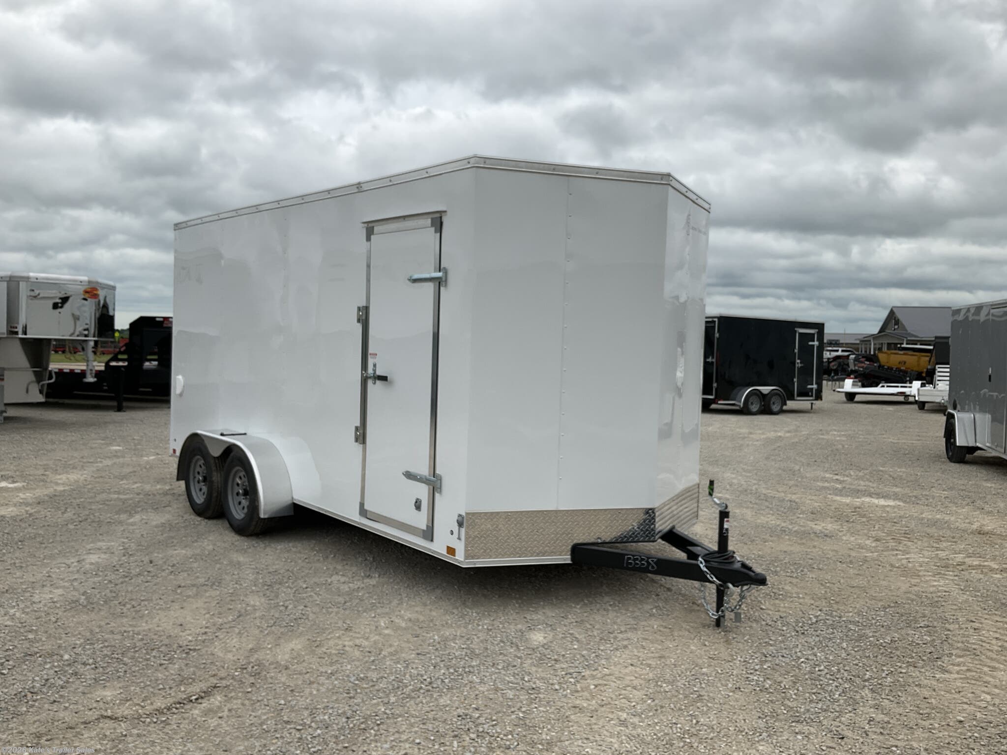 7x16 Cargo Trailer for sale | New Cross Trailers 7 x 16 TA Enclosed ...