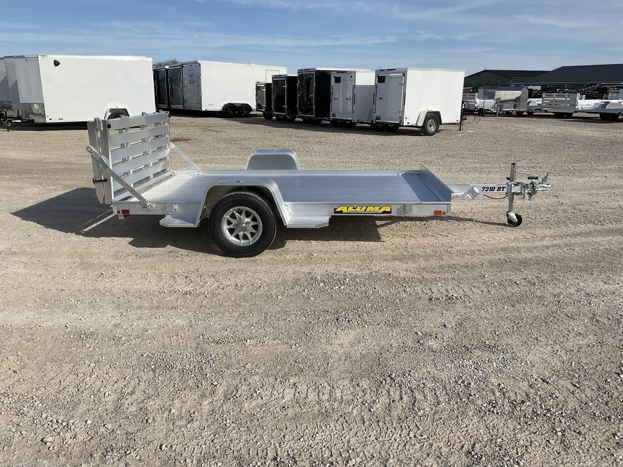 6x10 Utility Trailer for sale | New Aluma 7210S-BT 10' Aluminum Utility ...