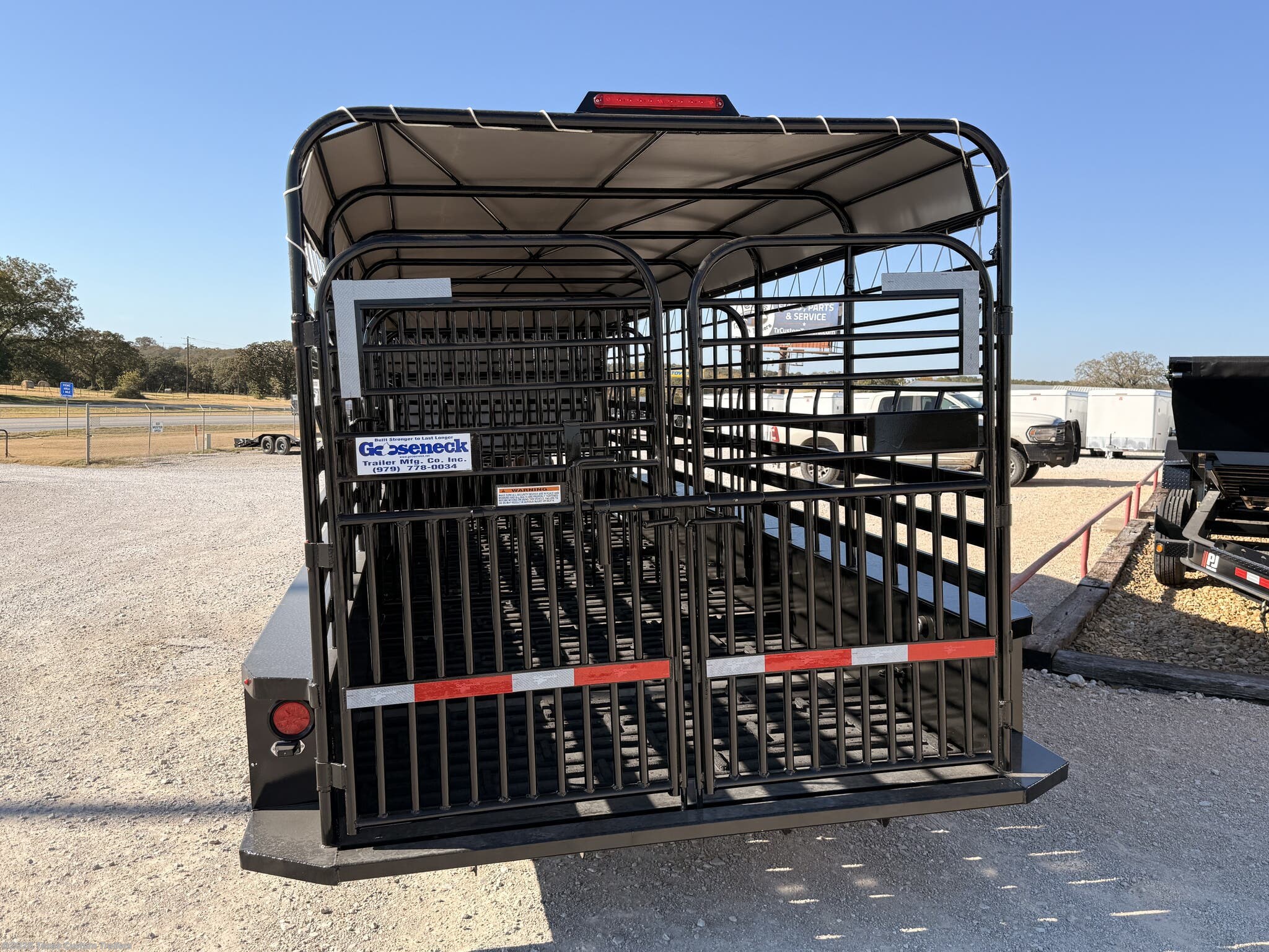 2026 Gooseneck Trailers GN 24X6.8 Steel Stock w/Canvas Top