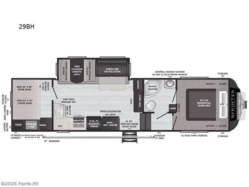 2021 Keystone Sprinter 29BH #SP530910 - For Sale in Murray, UT