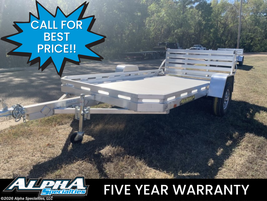 2024 Aluma 7712H-S-BT 12' Aluminum Utility Trailer