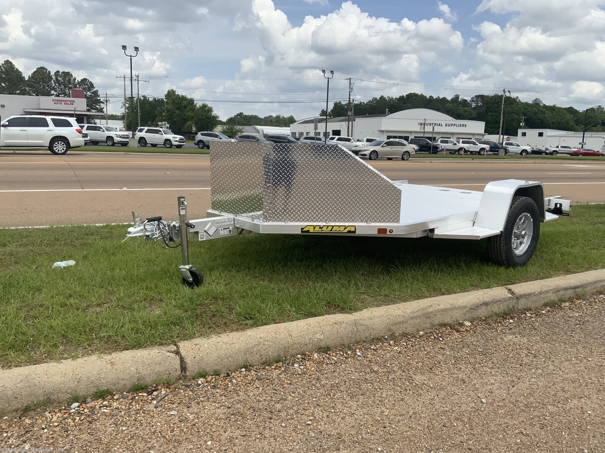 2026 Aluma MC210S-R Two Motorcycle Aluminum Trailer
