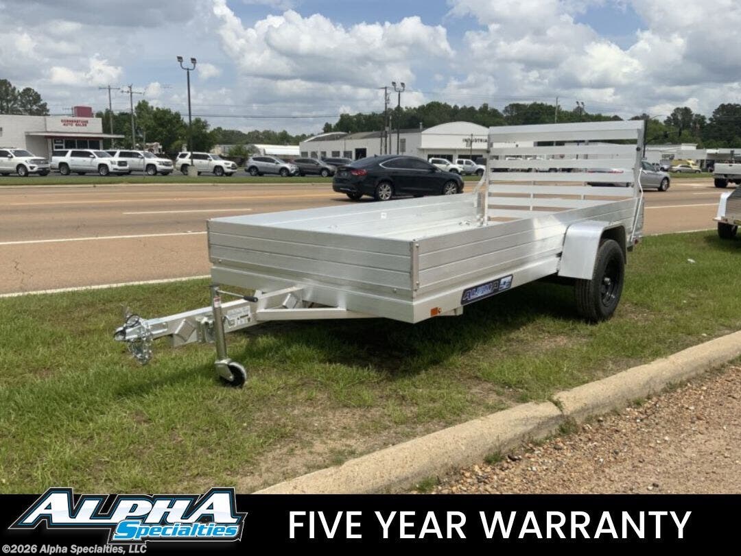 2025 Aluma 6812H-ESA-S-TG 12' Aluminum Utility Trailer w/Sides