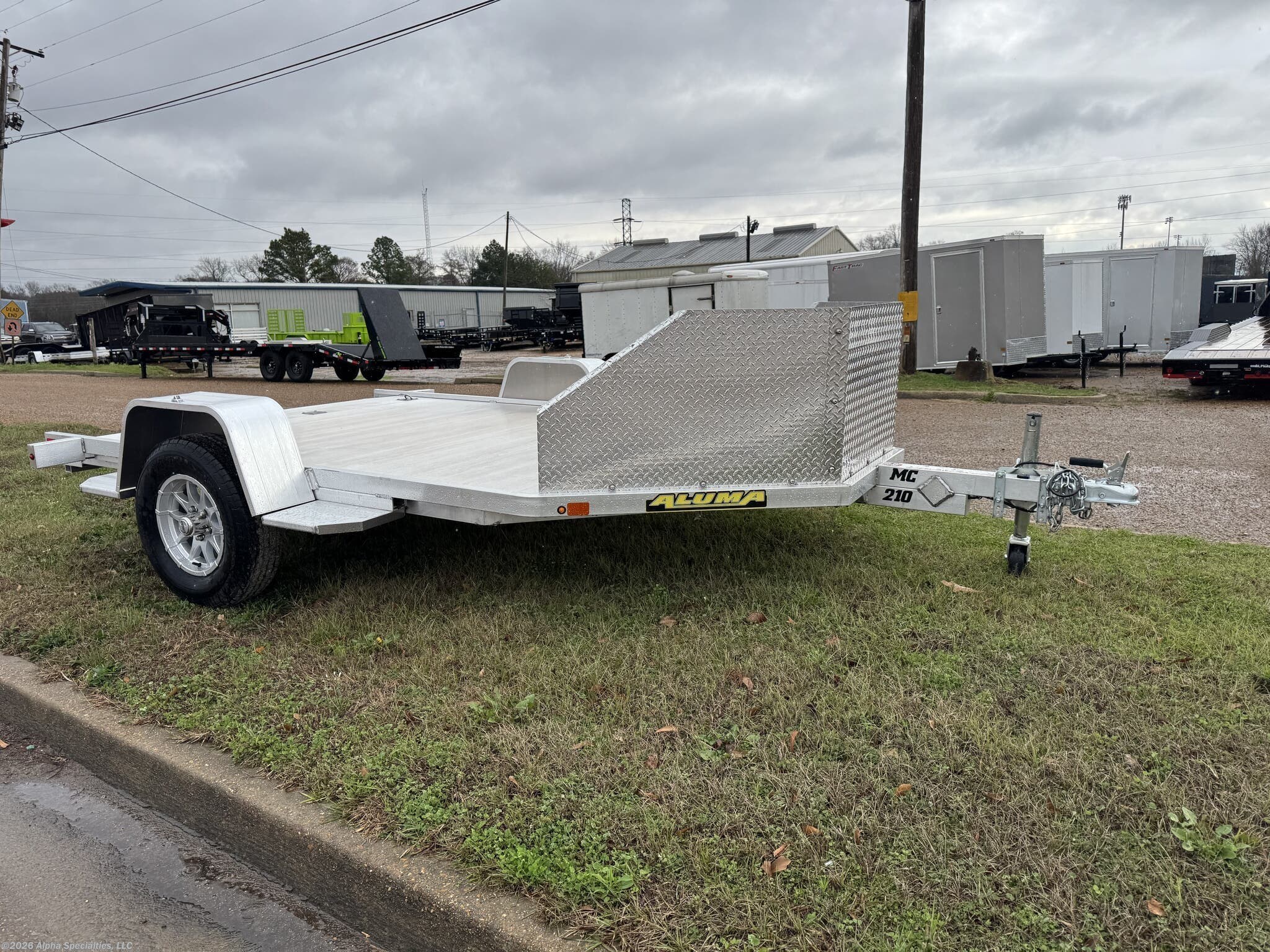 2027 Aluma MC210S-R Two Motorcycle Aluminum Trailer