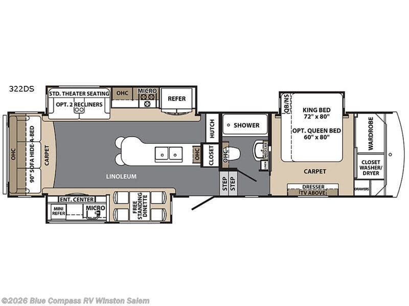 2018 Forest River Blue Ridge Cabin Edition 322 DS RV for Sale in Rural ...