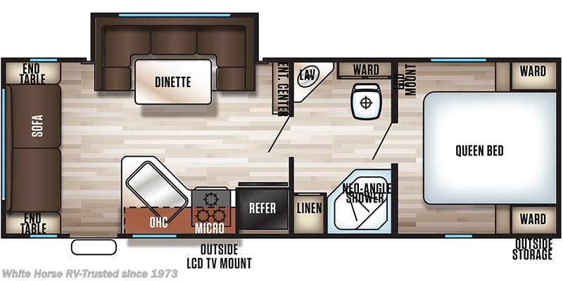 2018 Forest River Grey Wolf 23MK Rear Living, U-Dinette Slide RV for ...