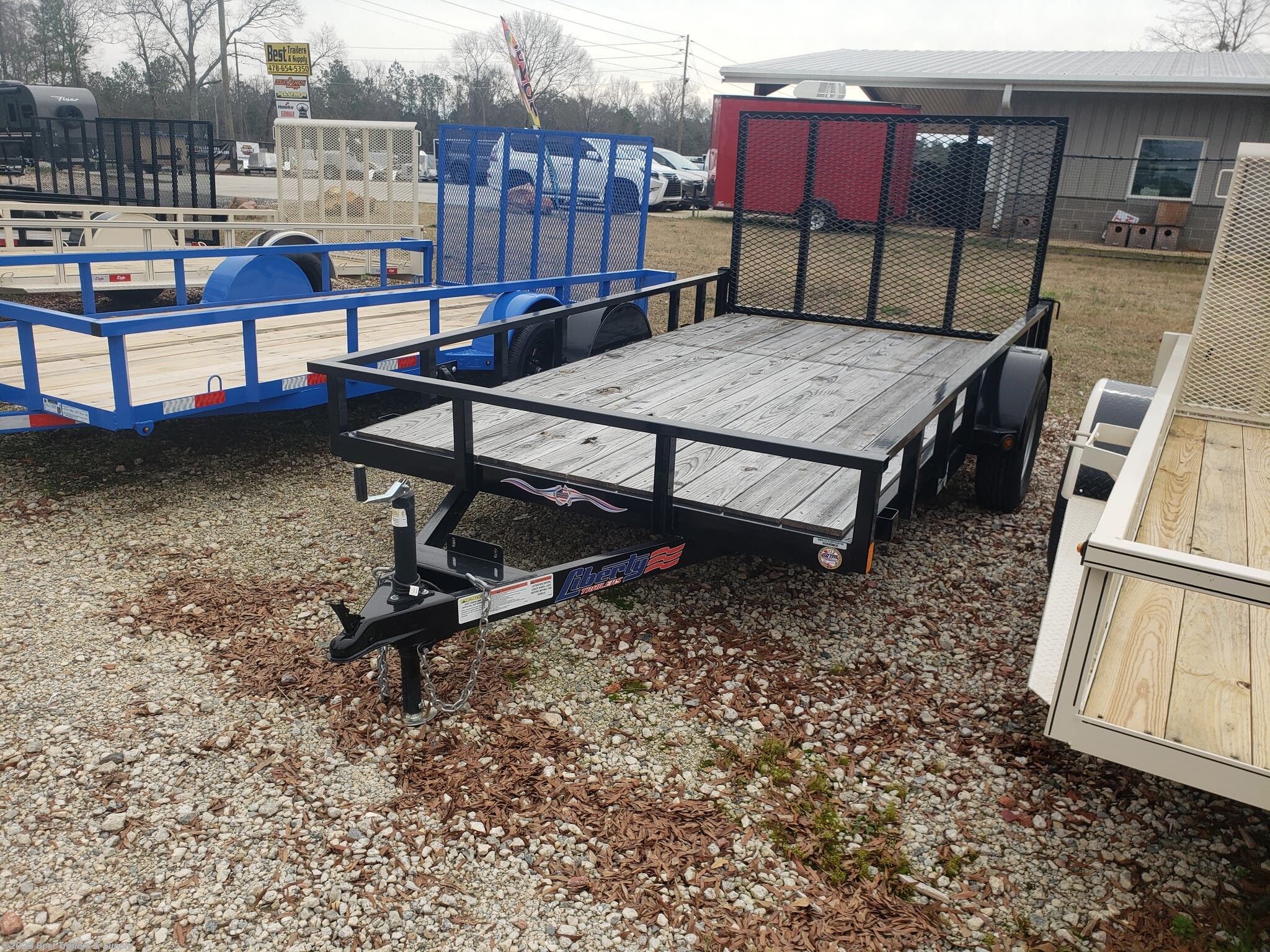 6x10 Utility Trailer for sale | New Liberty Utility 76x12ut Dove tail ...