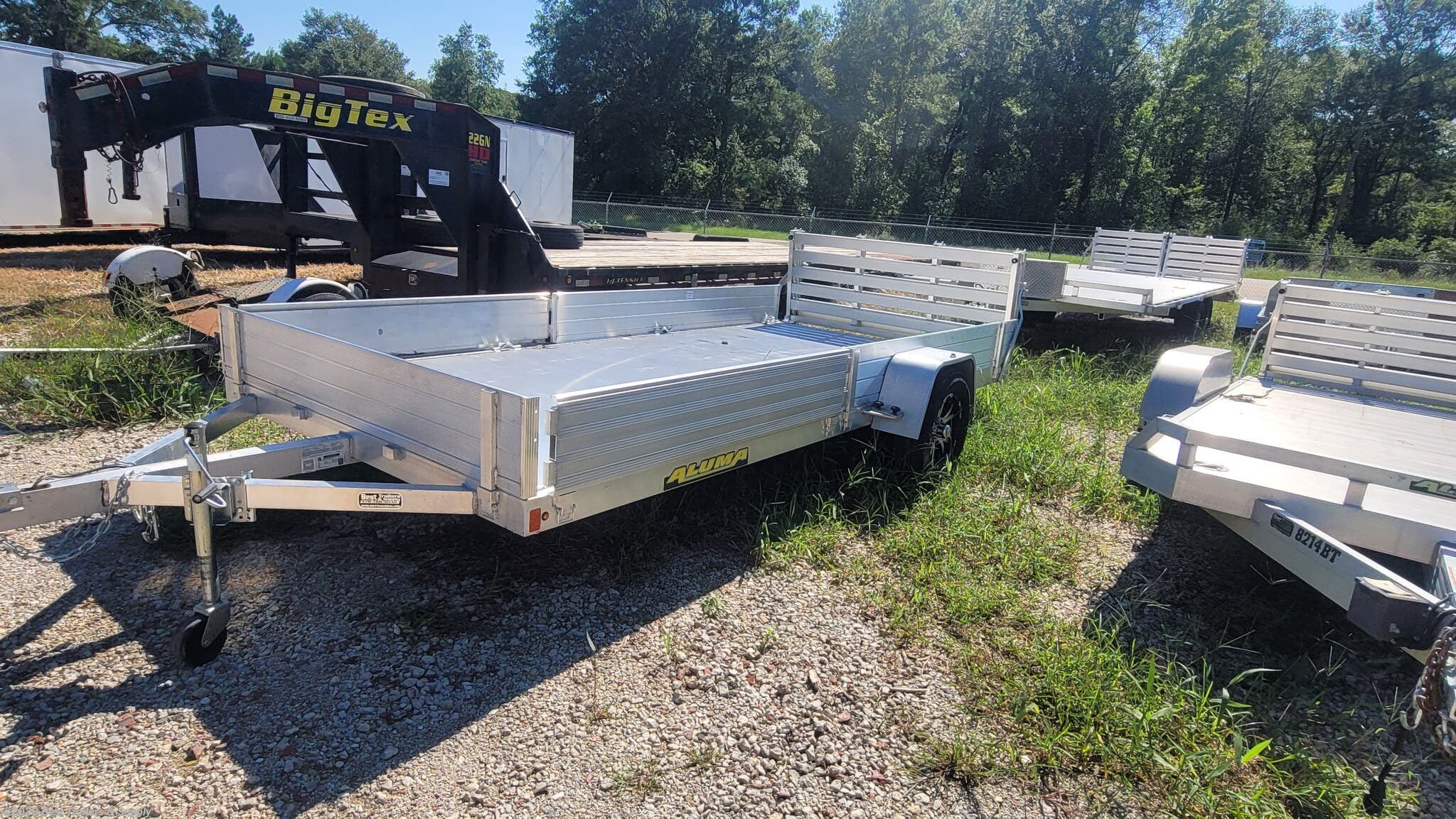 ATV Trailer for sale | Used Aluma 8114 BT SR side load aluminum trailer ...