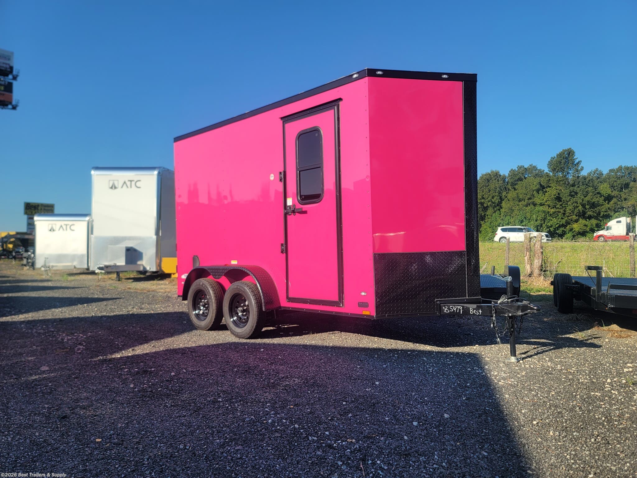 Cargo Trailer for sale | New Freedom Trailers 6 x 12 hot pink w ...