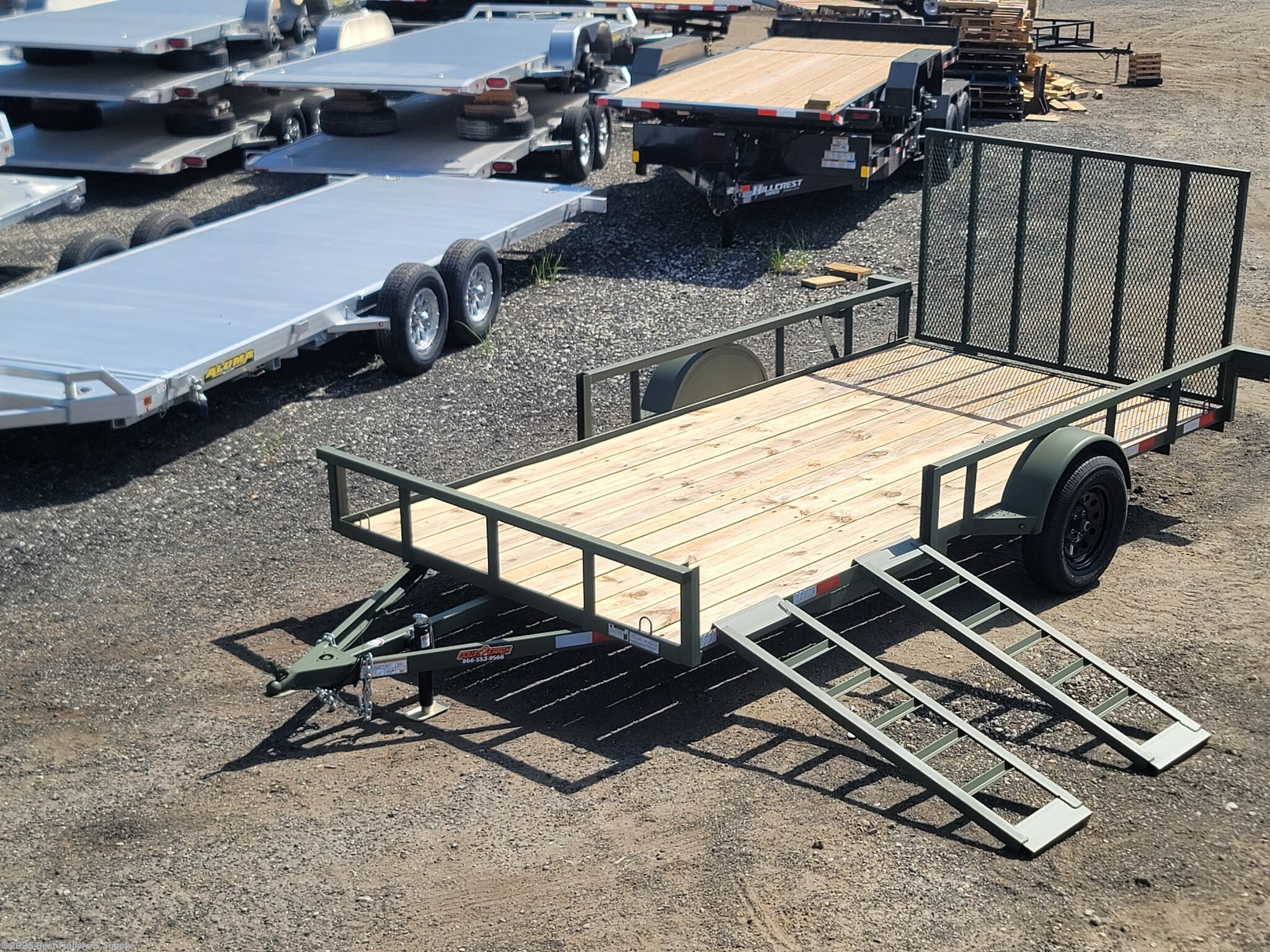 Utility Trailer for sale | New Down 2 Earth 82 x 14 side load utility ...