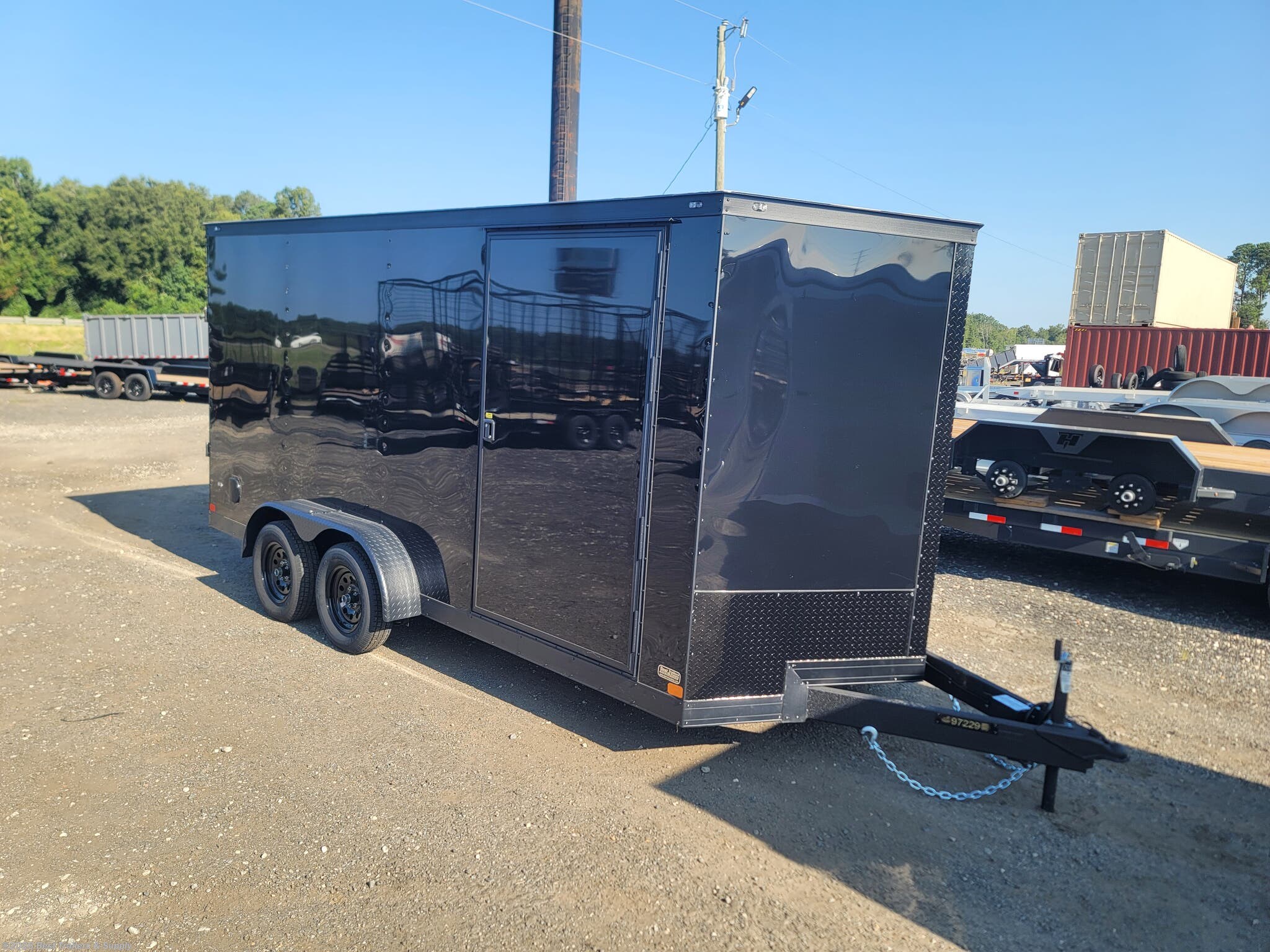 Cargo Trailer for sale | New Covered Wagon 7x16 blackout enclosed ...