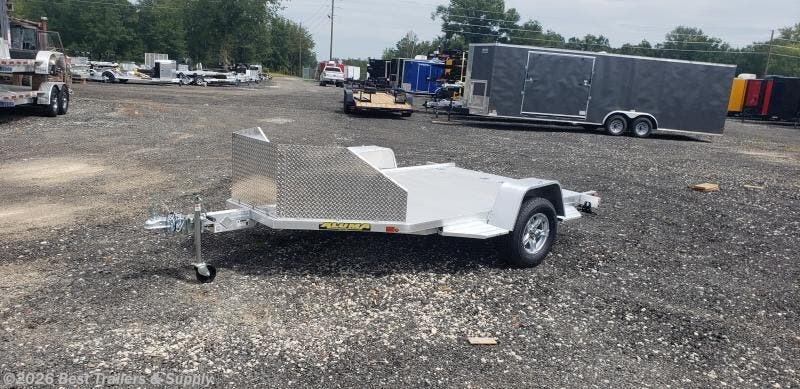 Motorcycle Trailer for sale | New Aluma MC210 6'5"x10 double motorcycle ...