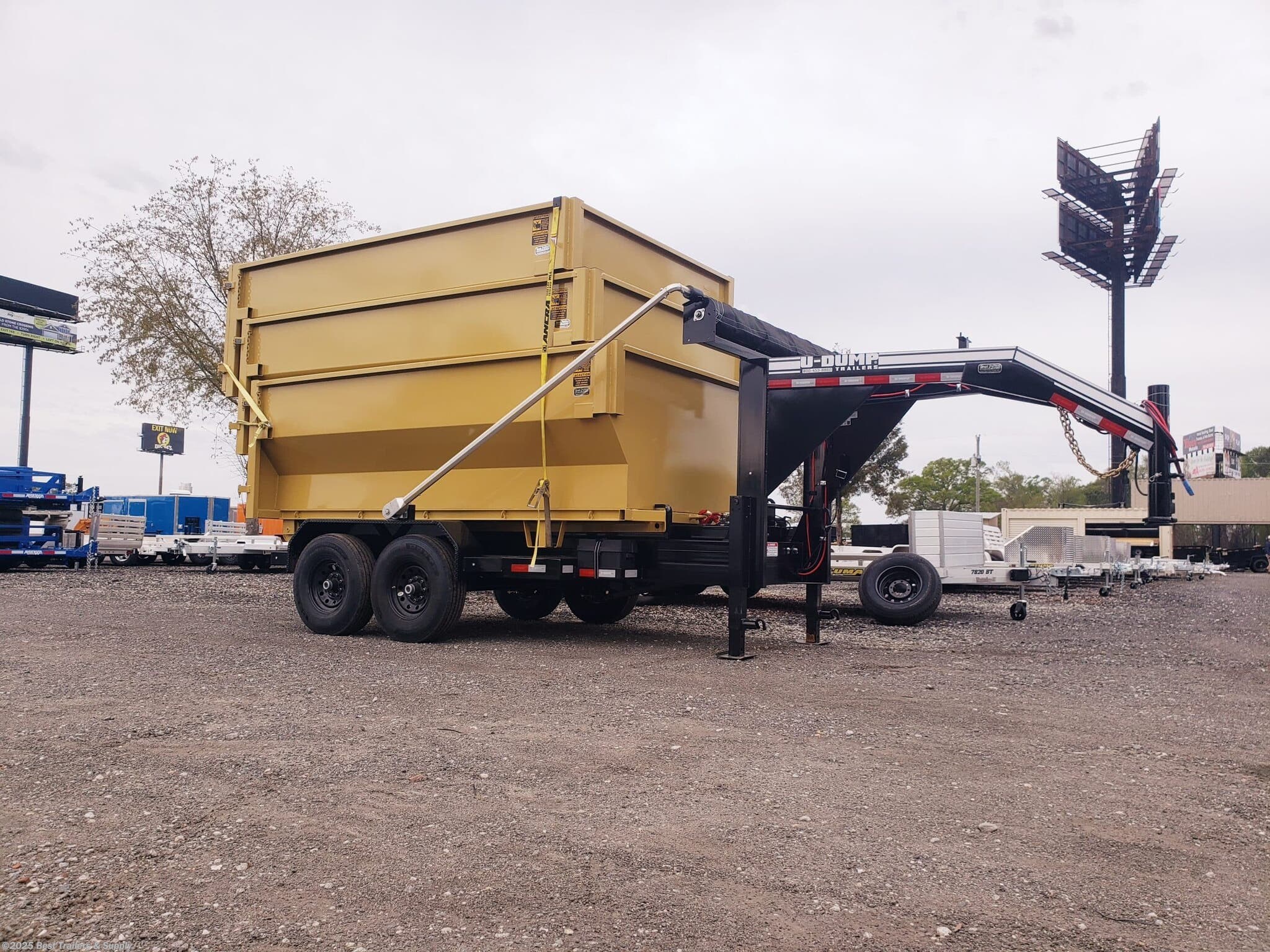 Dump Trailer for sale | New U-Dump roll off dump trailer pkg w cans ...