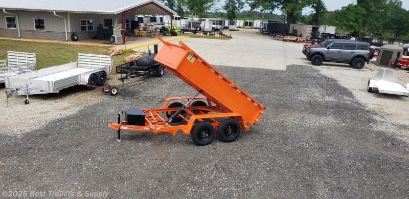 Dump Trailer for sale | New Down 2 Earth 6x10 orange 7k small dump ...