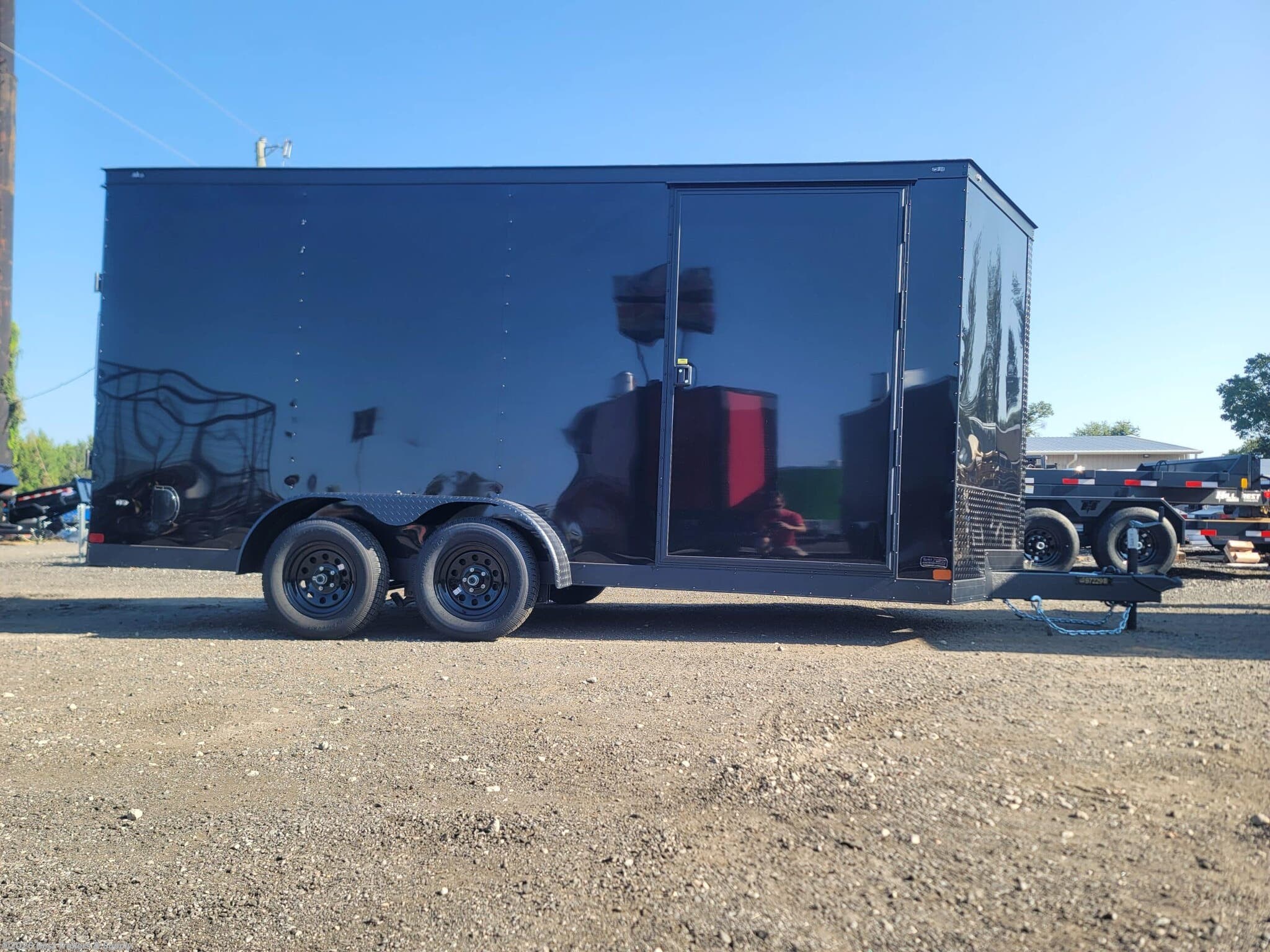 Cargo Trailer for sale | New Covered Wagon 7x16 blackout enclosed ...