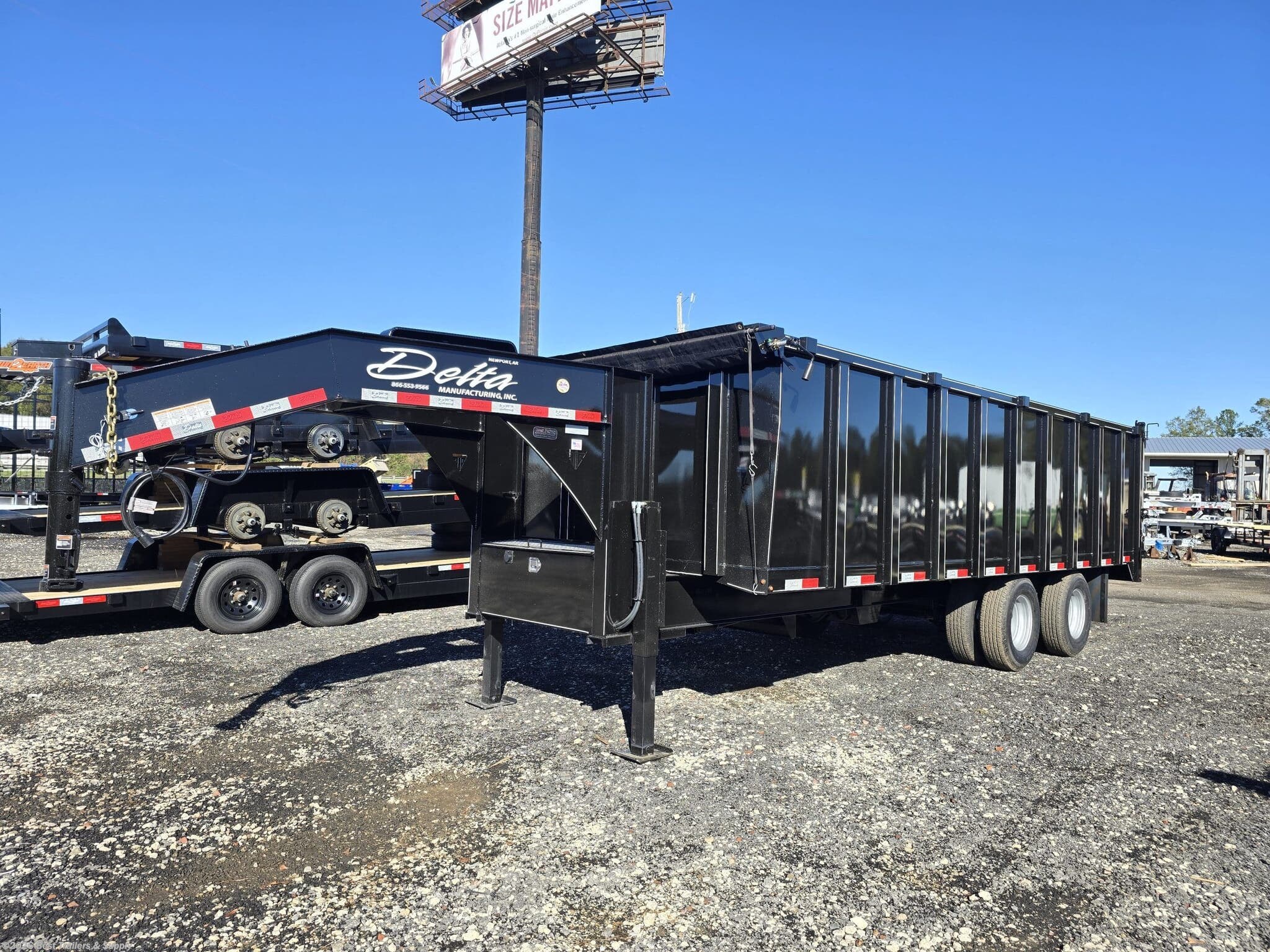 Dump Trailer for sale | New Delta 8X20' 10 ton dump trailer gooseneck ...
