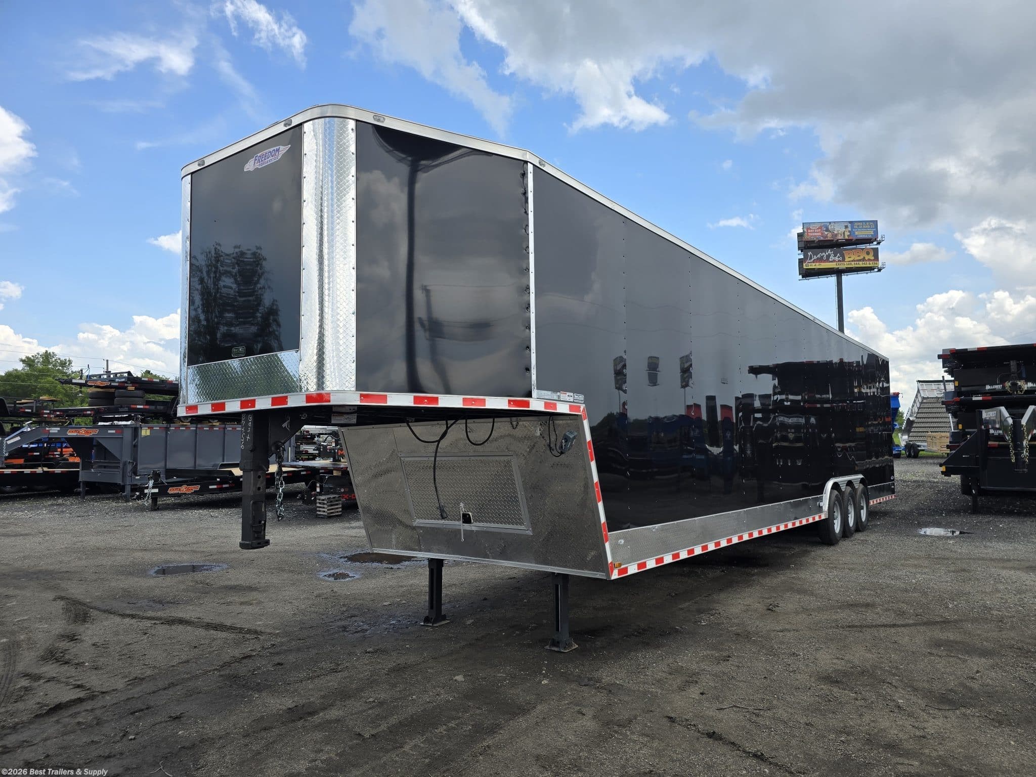 Cargo Trailer for sale | New Freedom Trailers 44 ft gooseneck enclosed ...