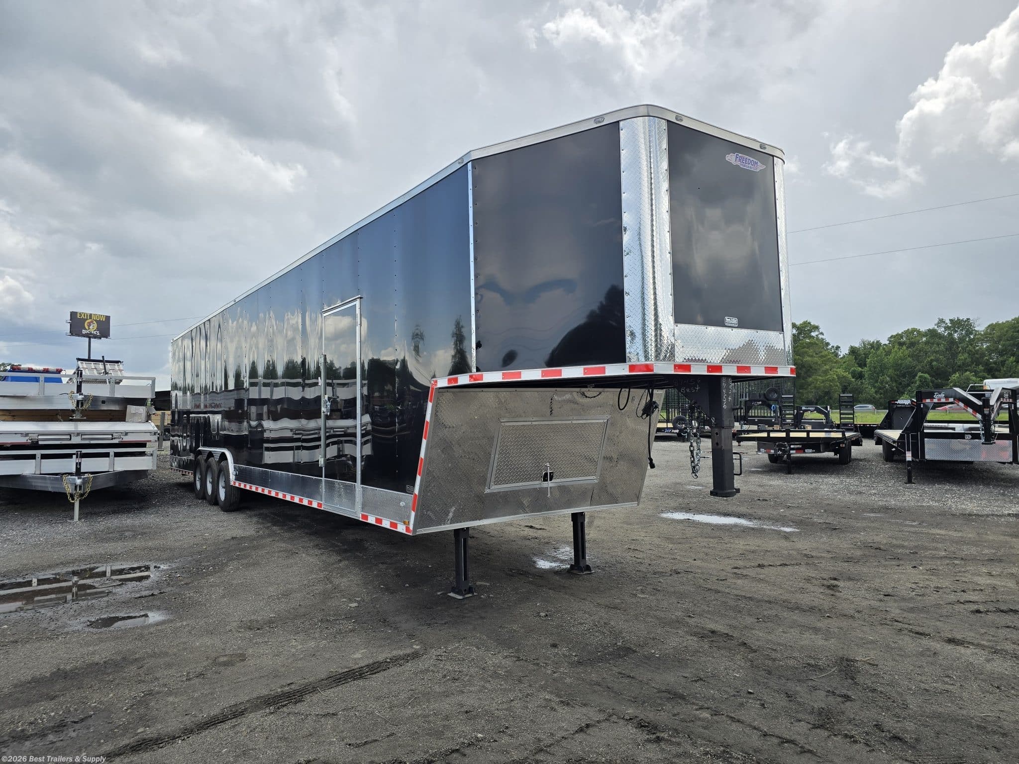 Cargo Trailer for sale | New Freedom Trailers 44 ft gooseneck enclosed ...