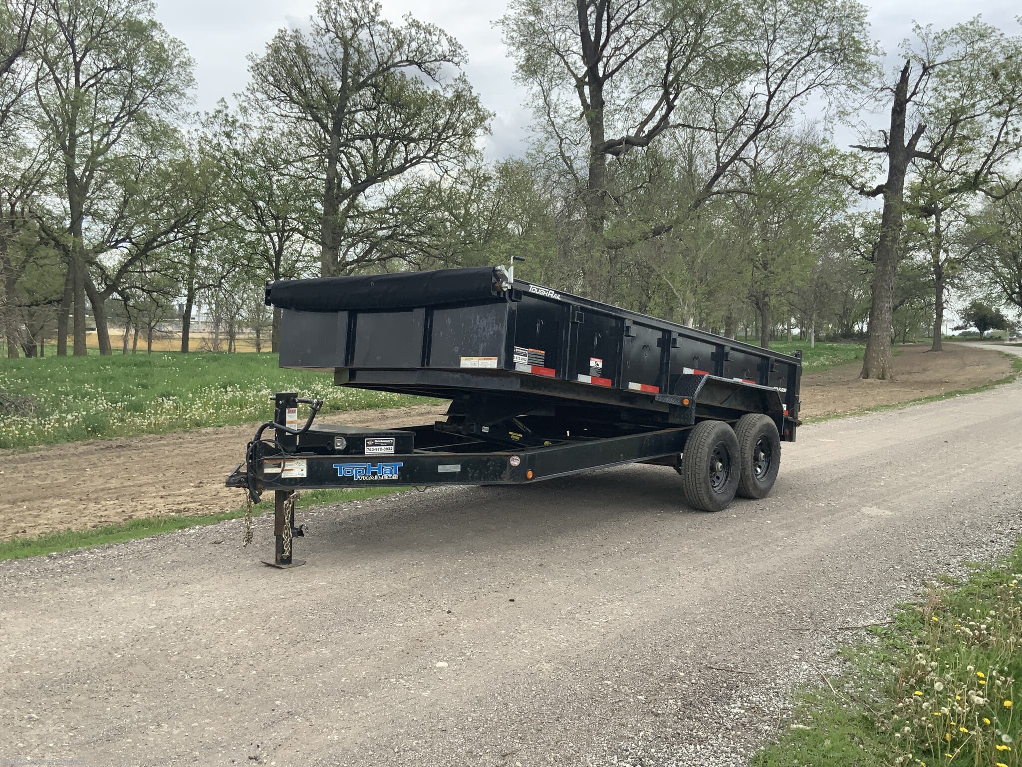 2021 Top Hat USED Tophat 83" x 16' Bumperpull Dump Trailer