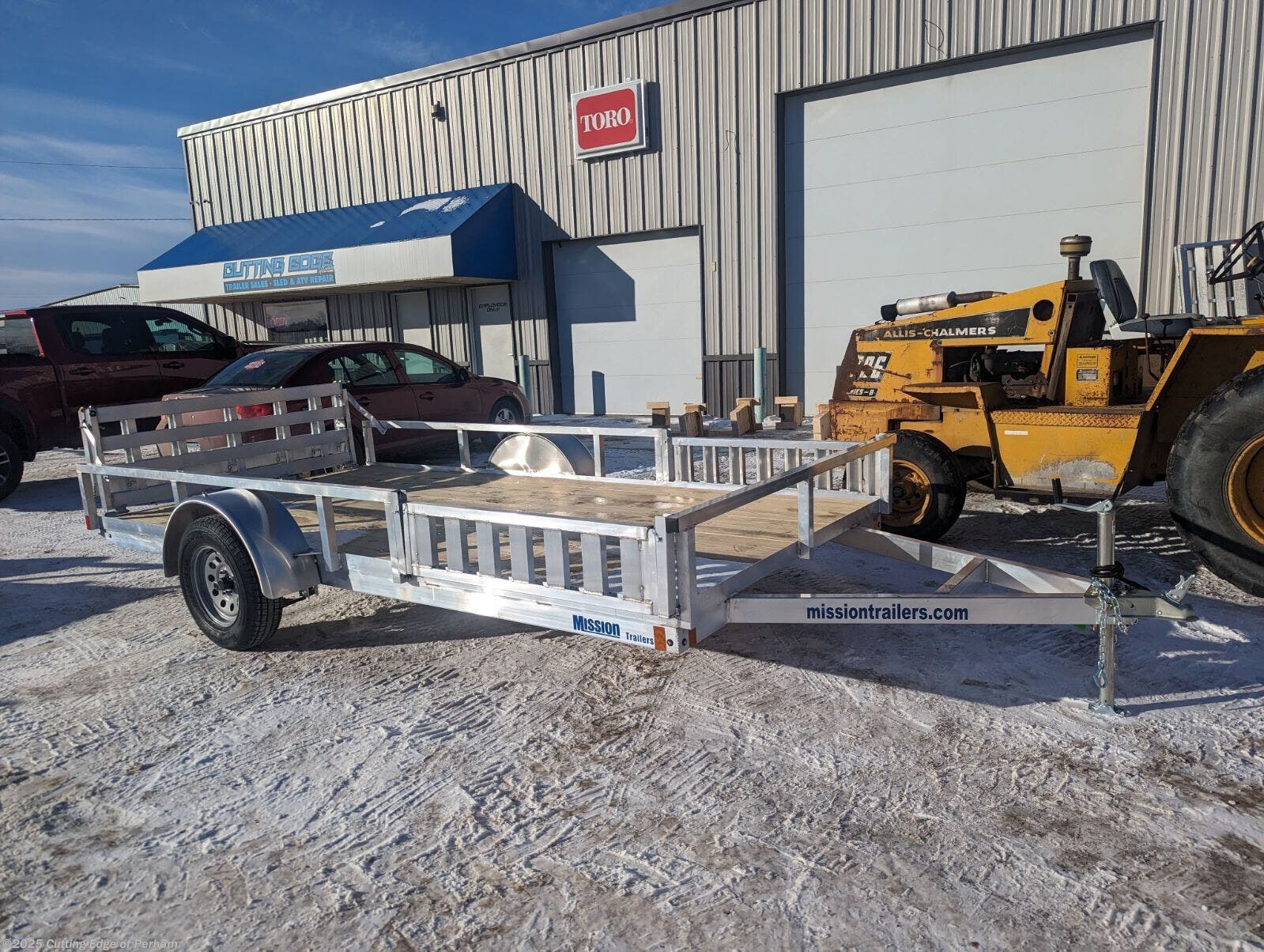 6x14 Utility Trailer for sale | New Mission Trailers 80x14 Side Ramp BI ...