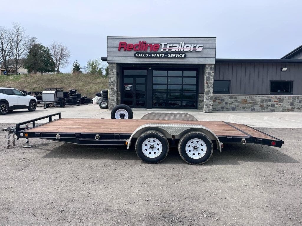 6x18 Flatbed Trailer for sale | Used PJ Trailers 83" x 18' Tandem Axle ...