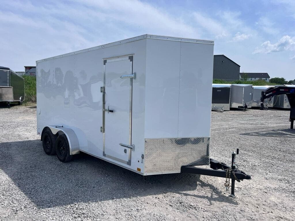 7x16 Cargo Trailer for sale | New Cross Trailers Beta 7' x 16' Enclosed Cargo Trailer 7' Height ...