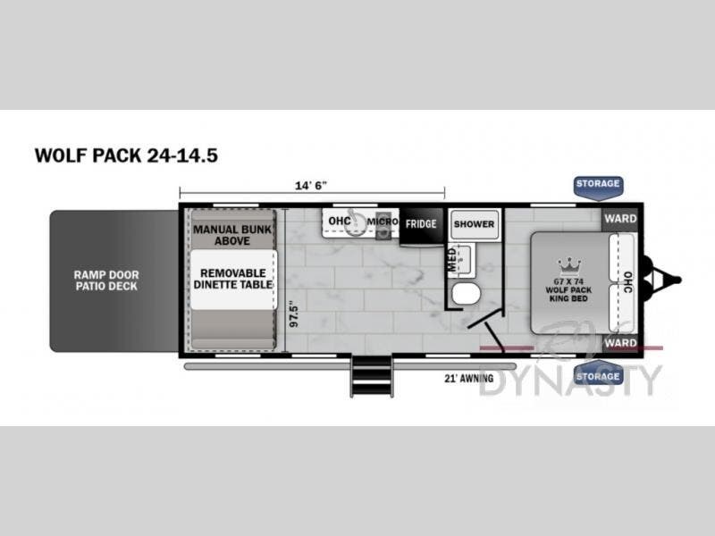 2025 Forest River Cherokee Wolf Pack 24-14.5 RV for Sale in Bunker Hill ...