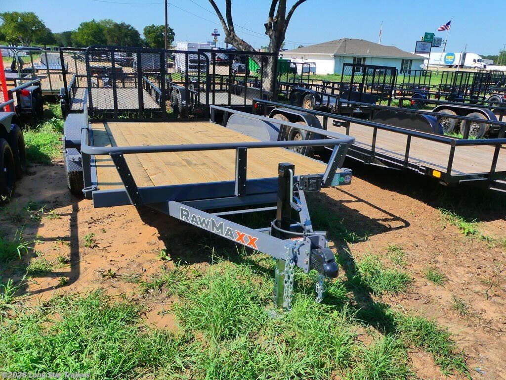 Utility Trailer for sale | New RawMaxx | 83x14 | 2-35k axles | Grey ...