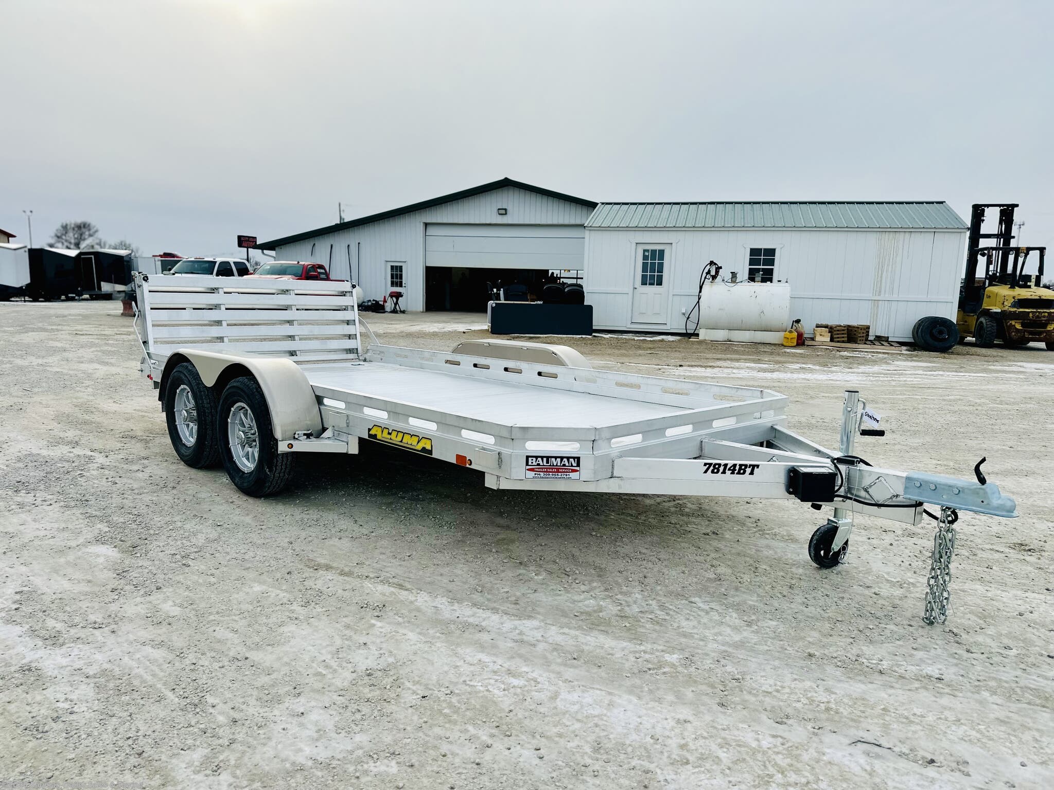 2026 Aluma 7814TA-EL-BT-RTD 78X14 TANDEM AXLE BI-FOLD GATE