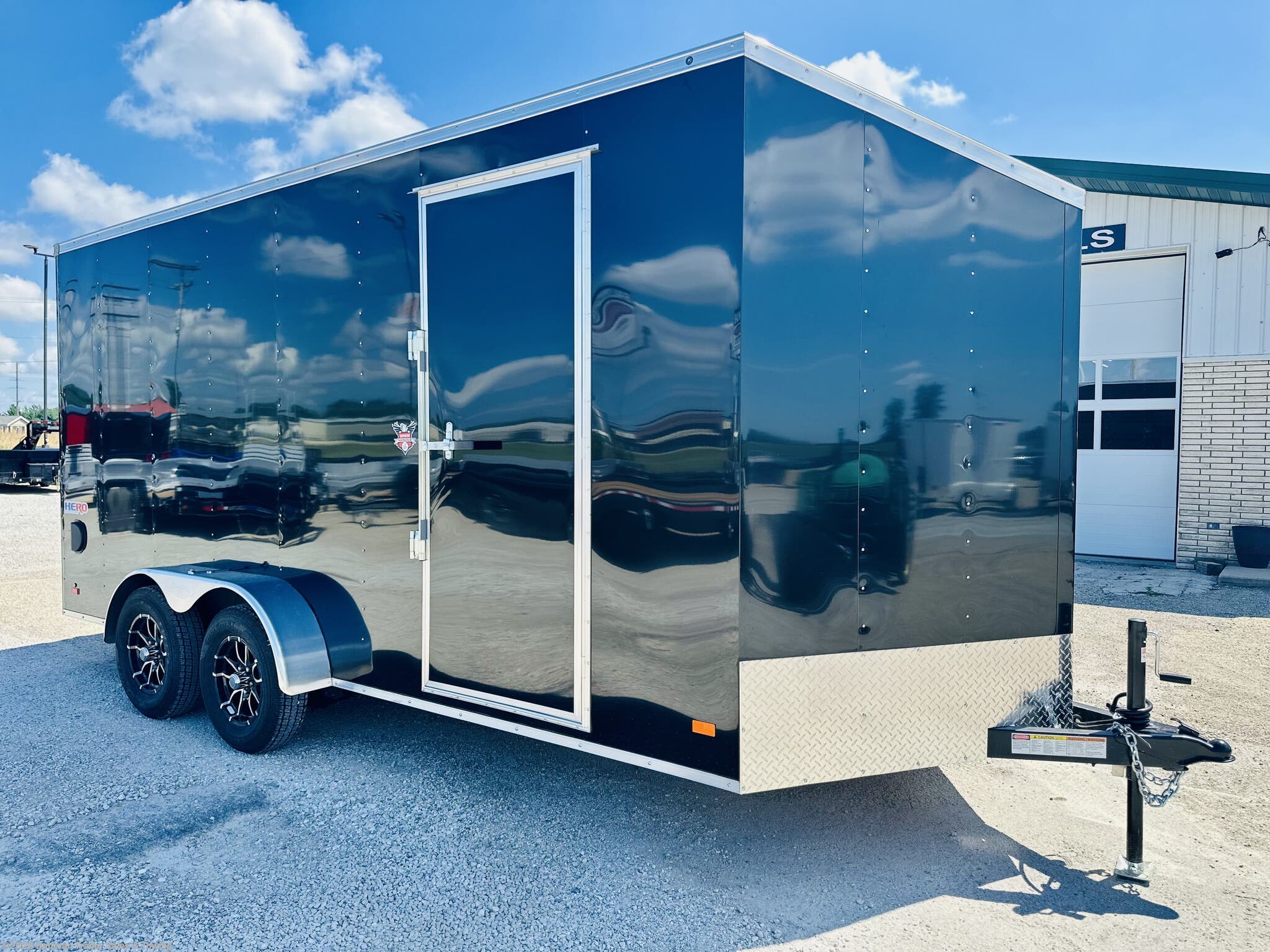 7x16 Cargo Trailer for sale | New Bravo Trailers Hero 7X16 ENCLOSED ...