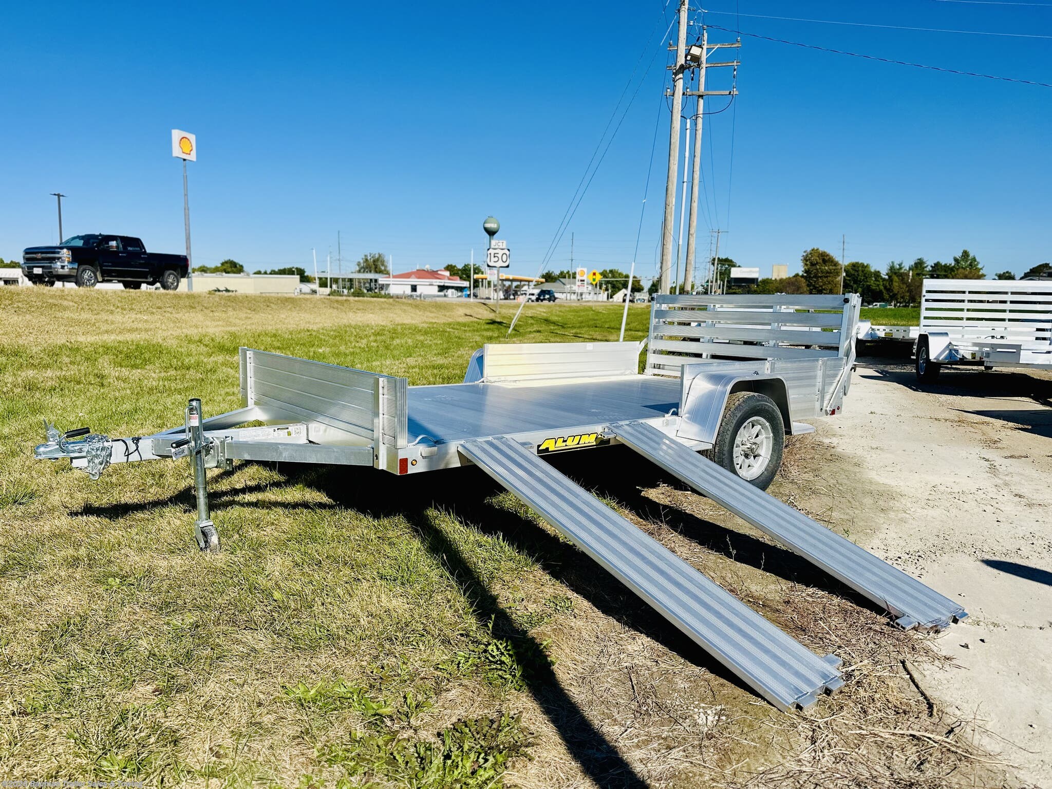 2026 Aluma 8112S-R-BT-SR 81X12 SINGLE AXLE ALUMA - SIDE ATV RAMPS