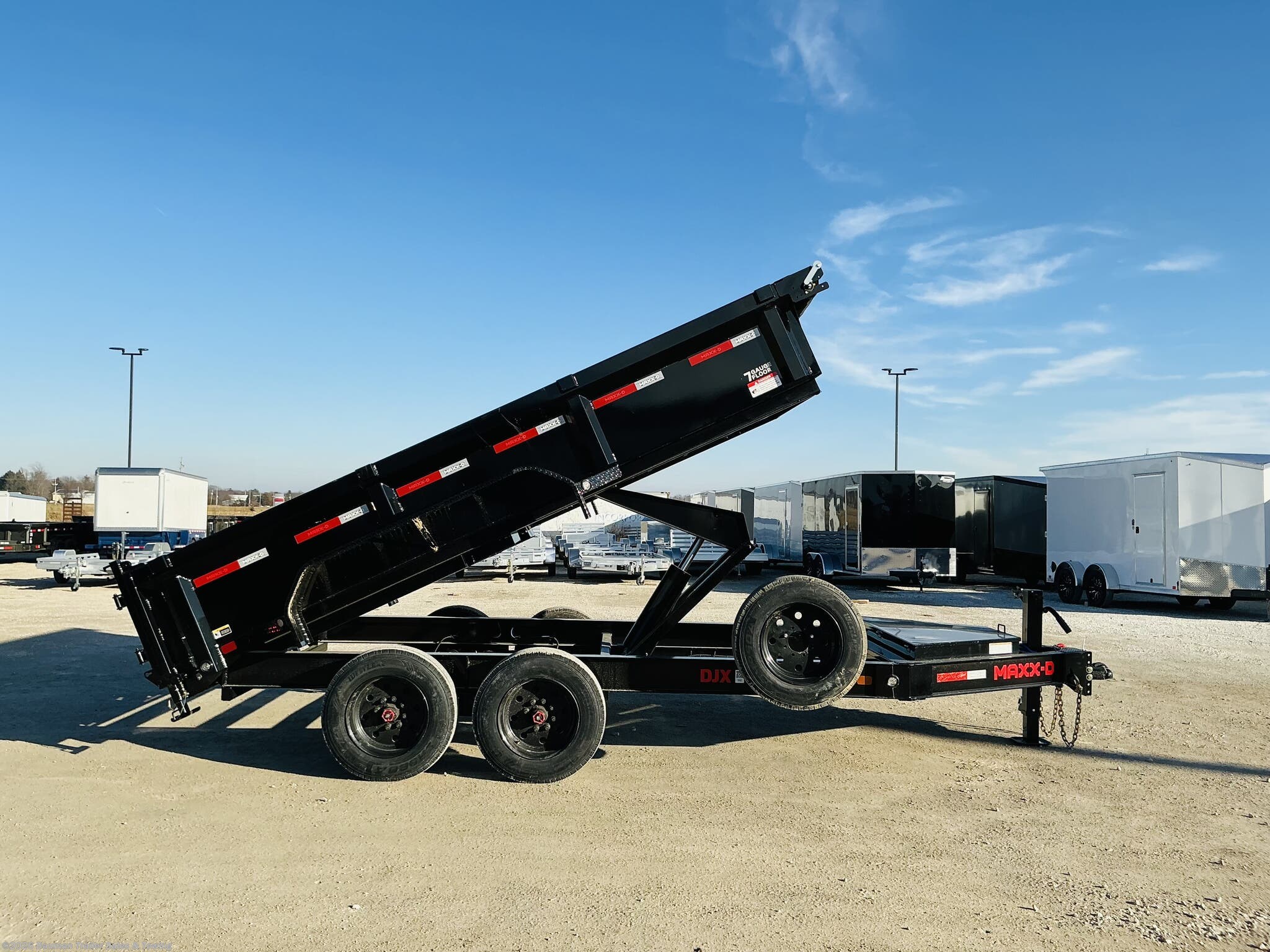 2026 MAXX-D DJX 83X14 - 7 Gauge Floor - 8K Axles -12" OC - Spare