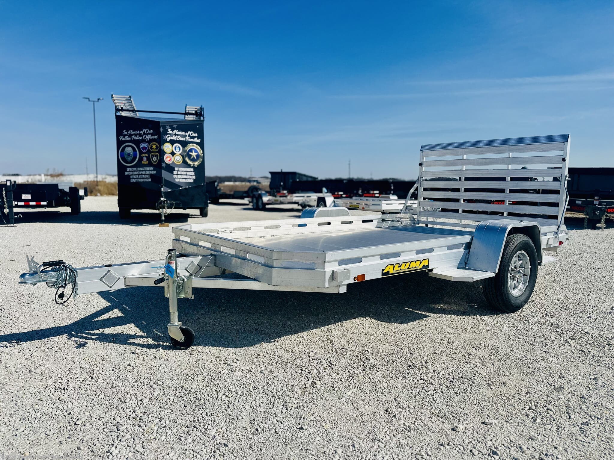 2026 Aluma 7712H-S-TG 77X12 HEAVY SINGLE AXLE W/ STRAIGHT GATE