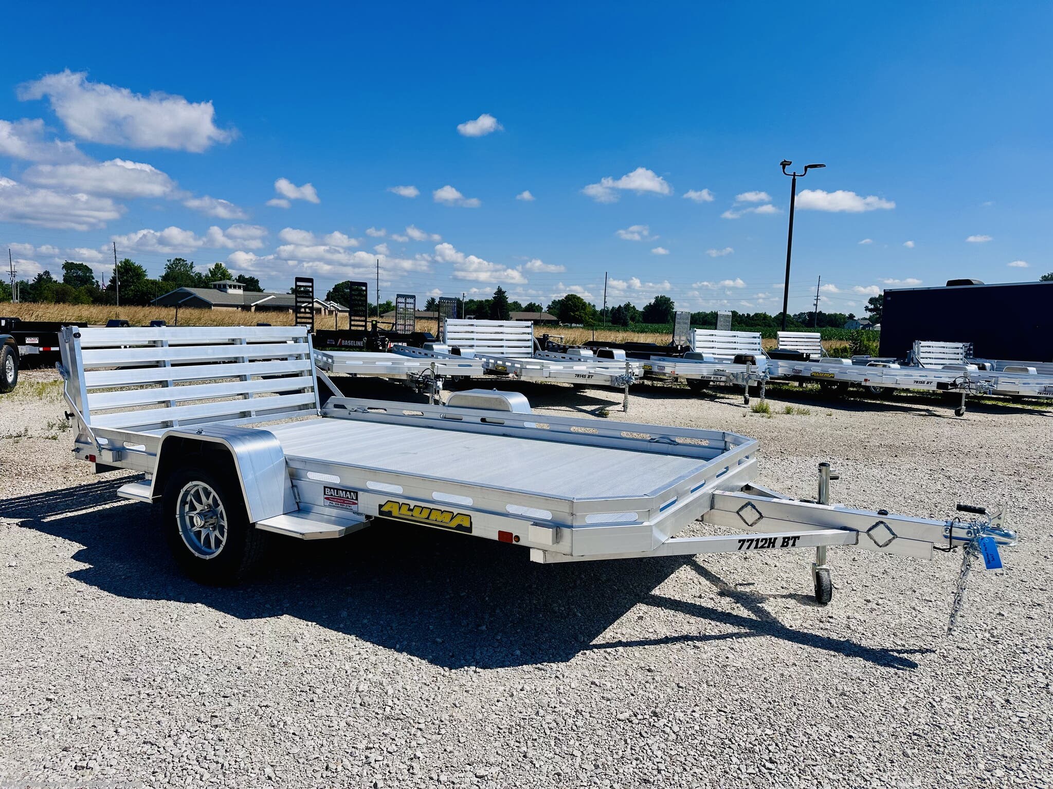 2026 Aluma 7712H-S-BT 77X12 HEAVY SINGLE AXLE UTILTY TRAILER