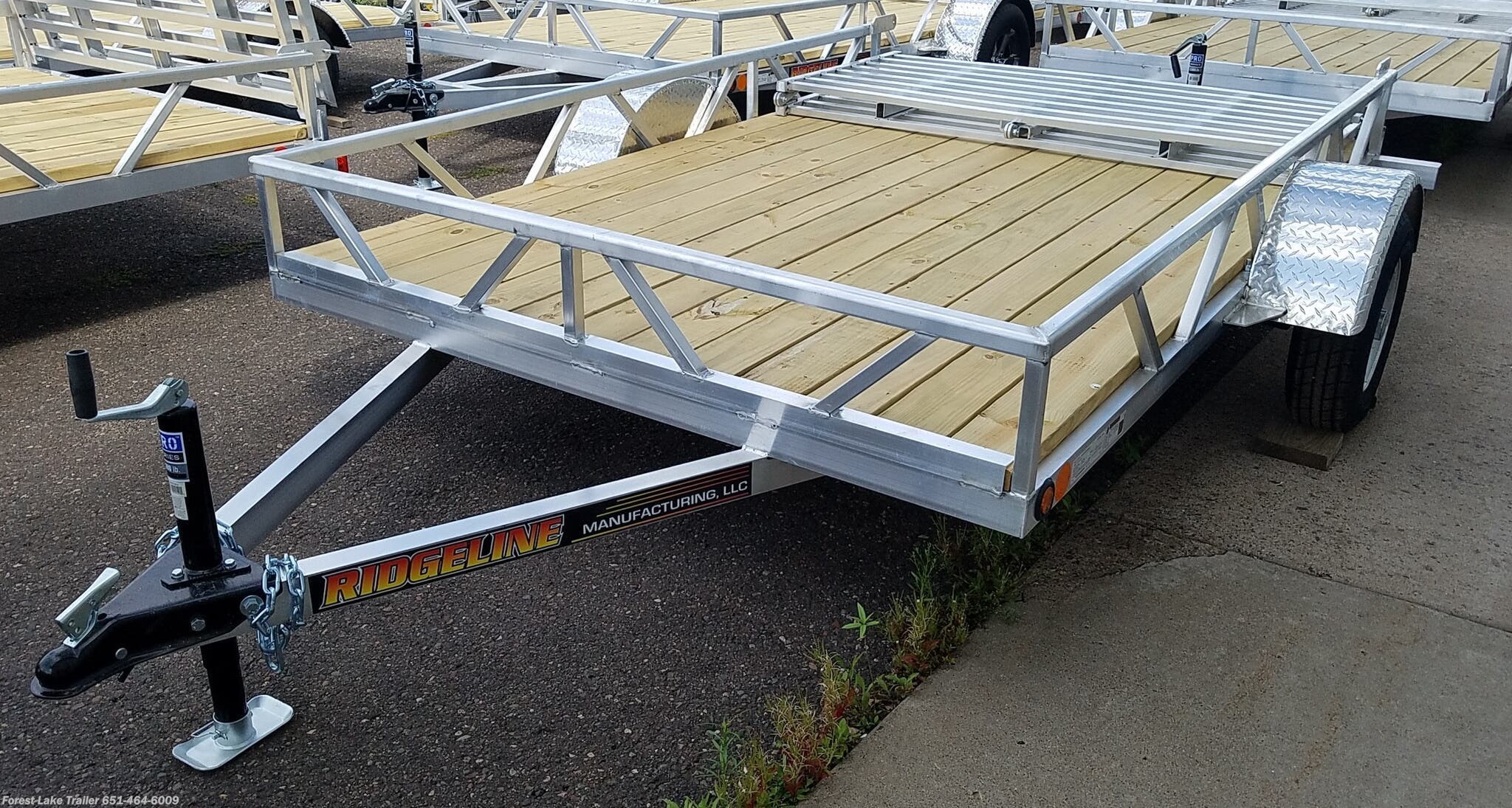 2021 Ridgeline 6'6”x10’ Aluminum Utility Trailer