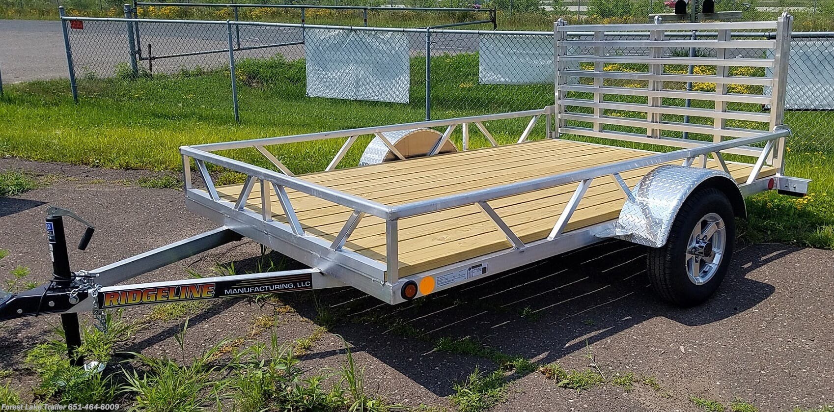 2022 Ridgeline 6'6”x10’ Aluminum Utility Trailer