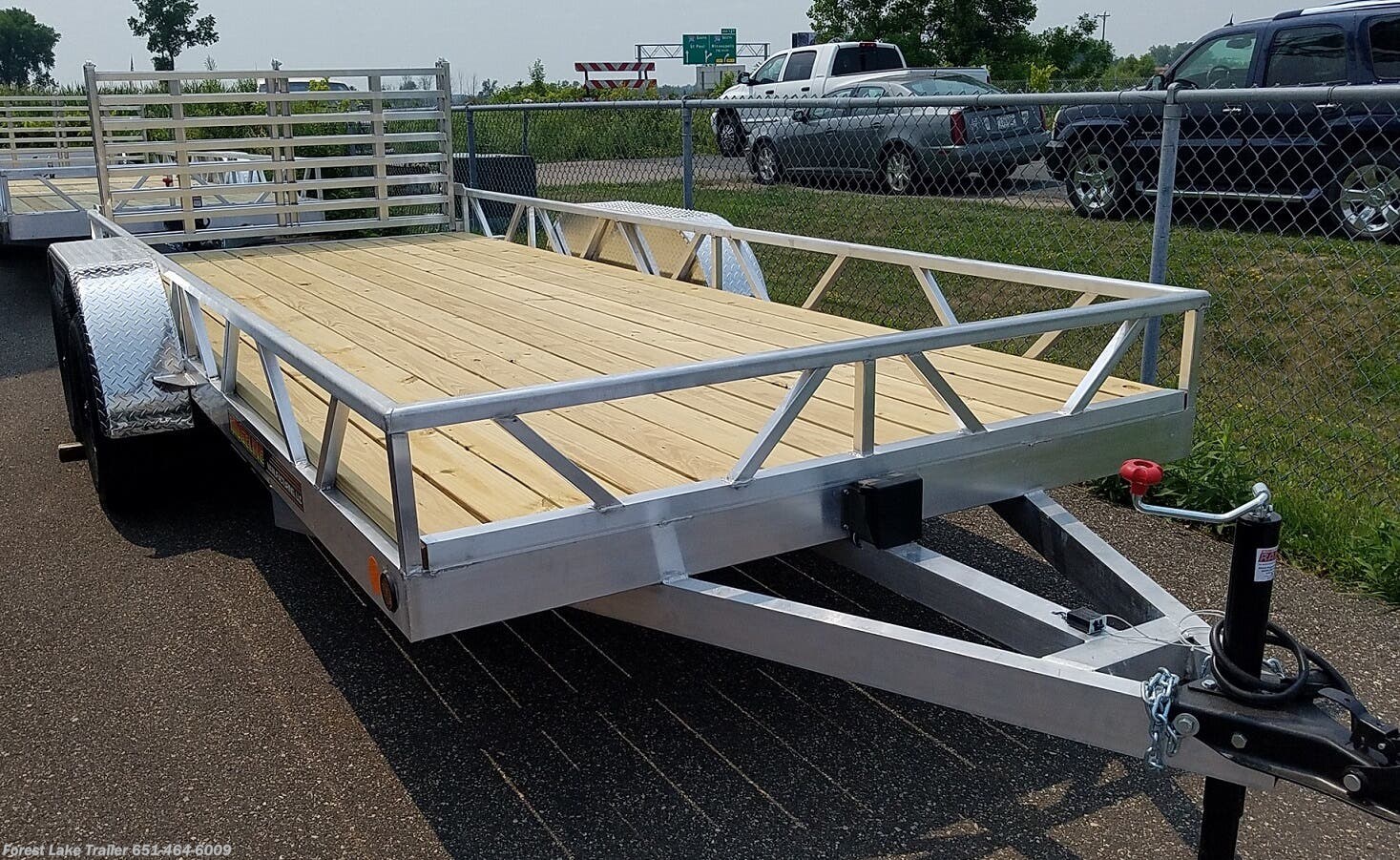 2021 Ridgeline 6'6”x16’ Tandem Axle Aluminum Utility Trailers Bi-