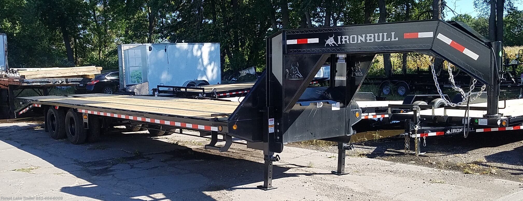 2022 IronBull FLG22 32' 24K Deckover Gooseneck Equipment Trailer